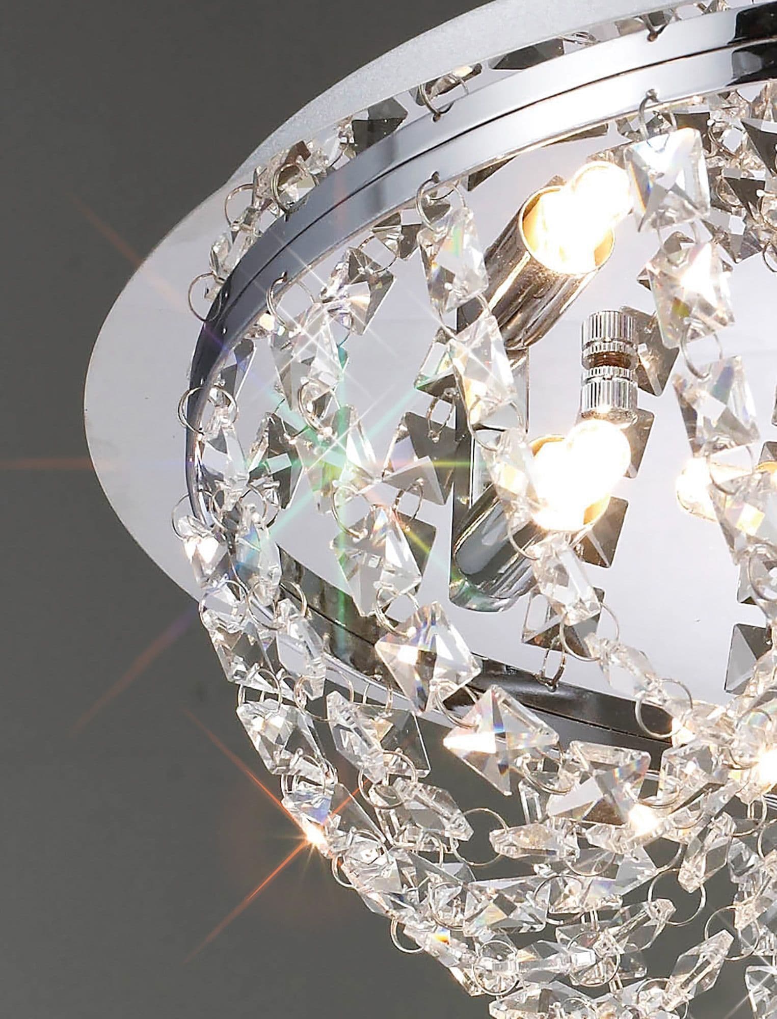 Buster Ceiling 5 Light G9 Polished Chrome/Crystal