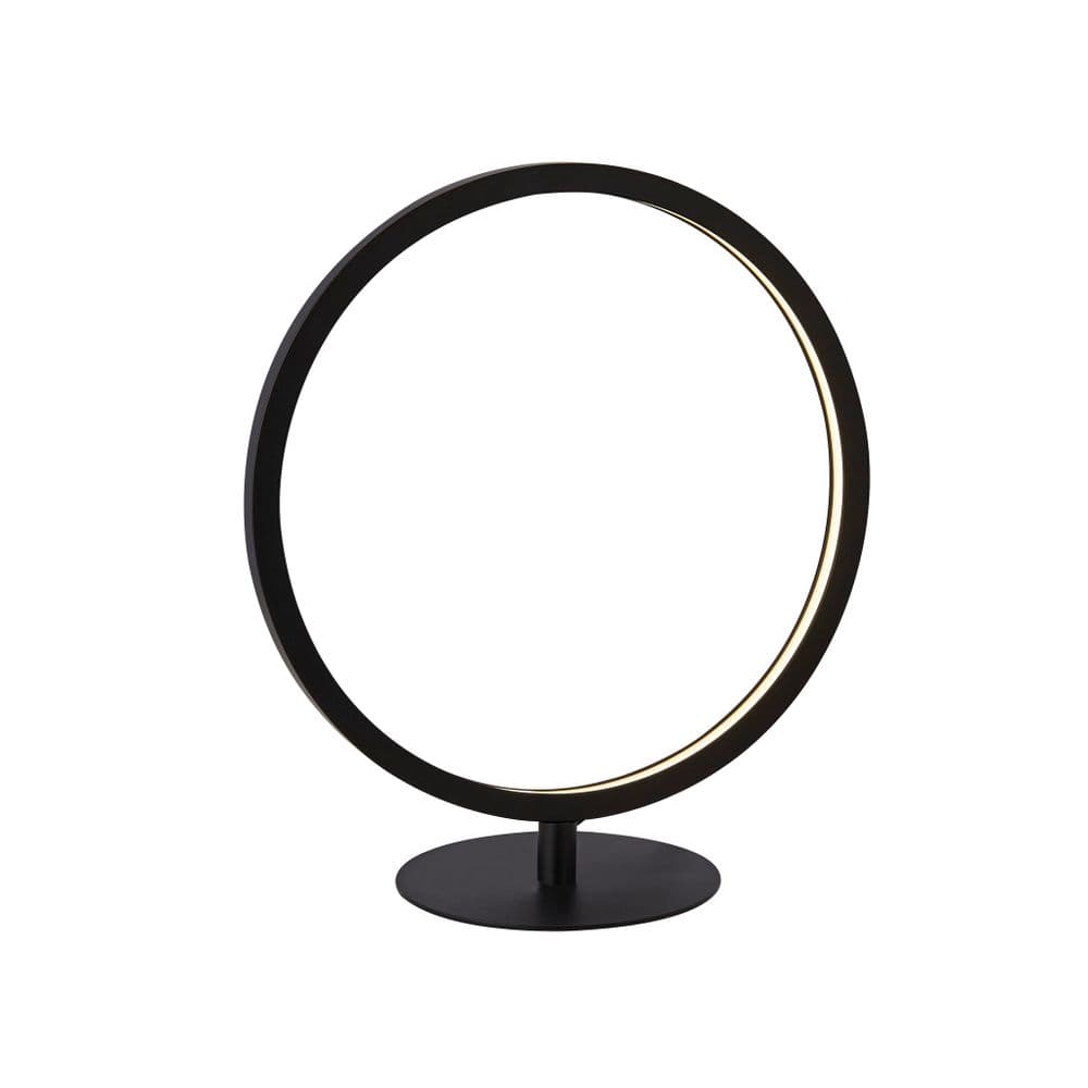 Cirque 1Lt Led Ring Table Lamp Matt Black
