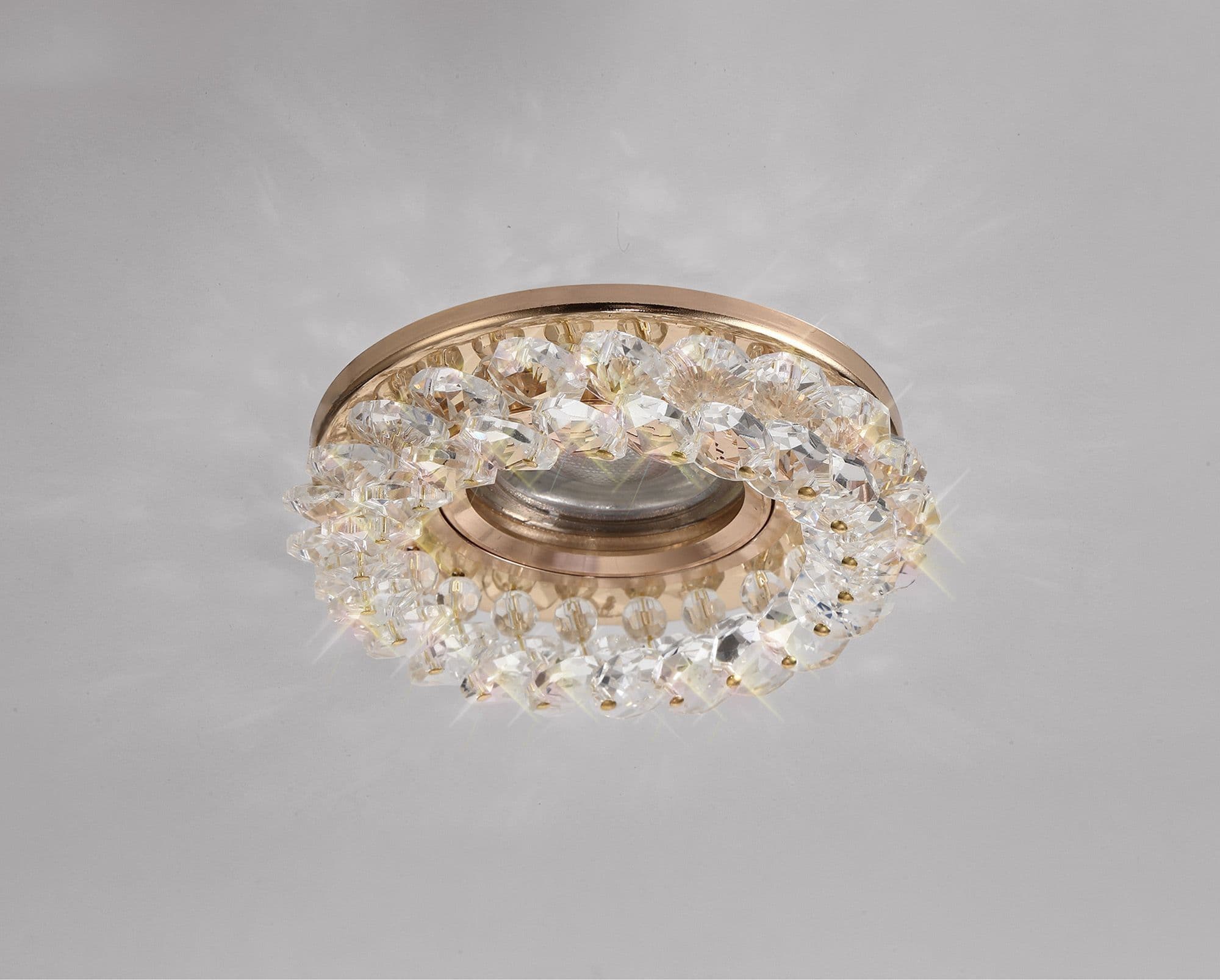 Crystal Cluster Downlight Round Rim Only French Gold/Clear EJZ30800 ...