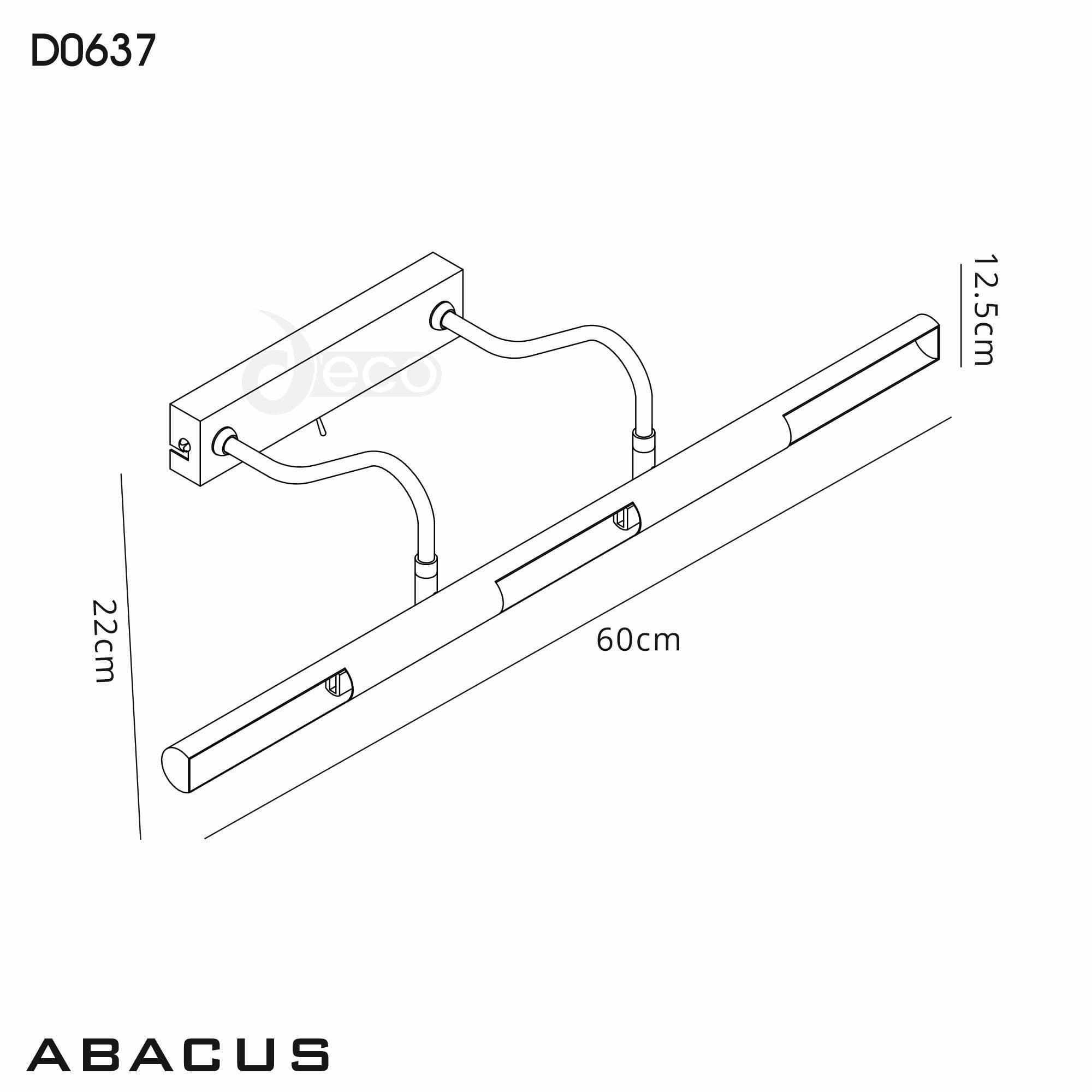 Abacus Picture Wall Lamp Switched 4 Light G9 Satin Black