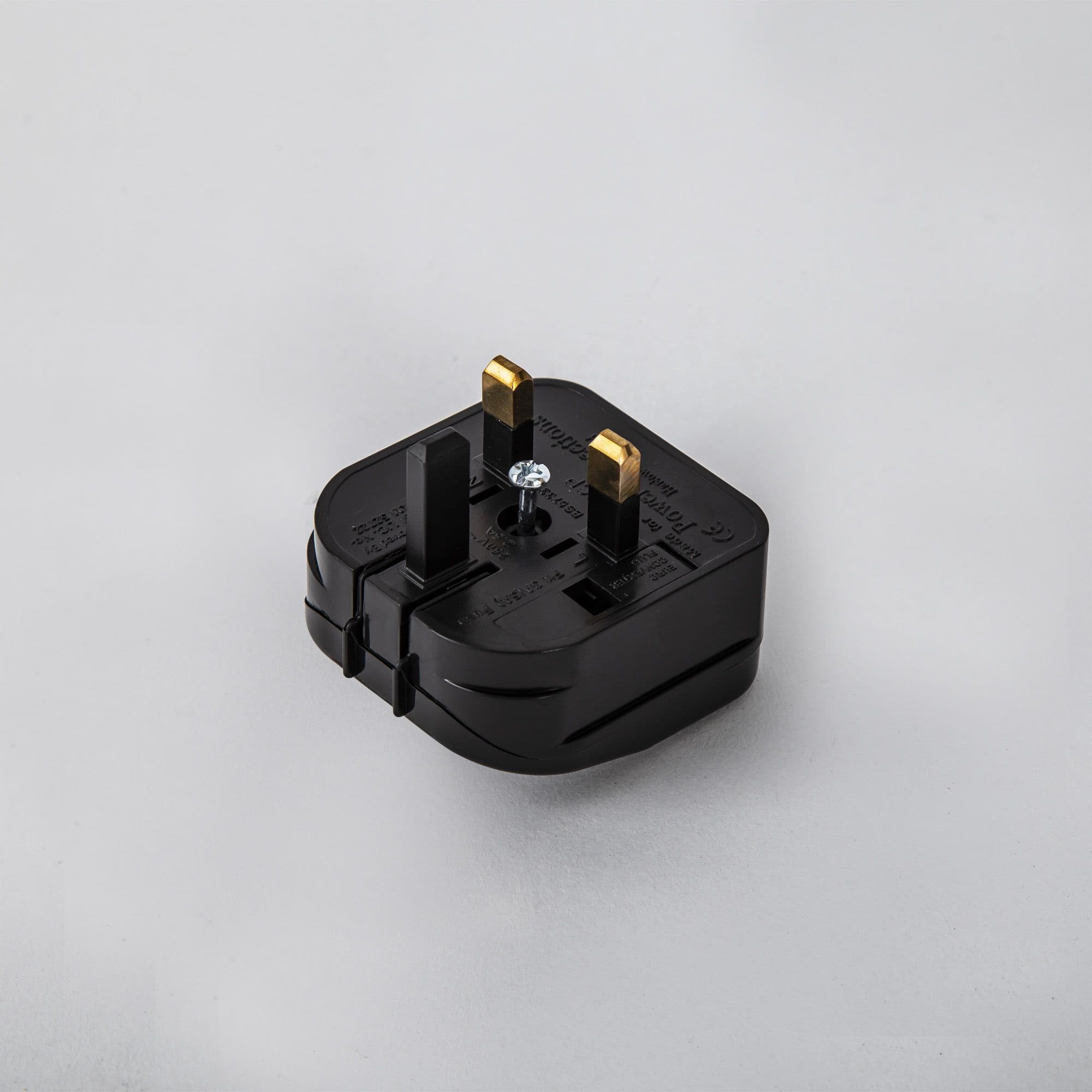 Additions 3A EU-UK Black Flip Model Plug Converter