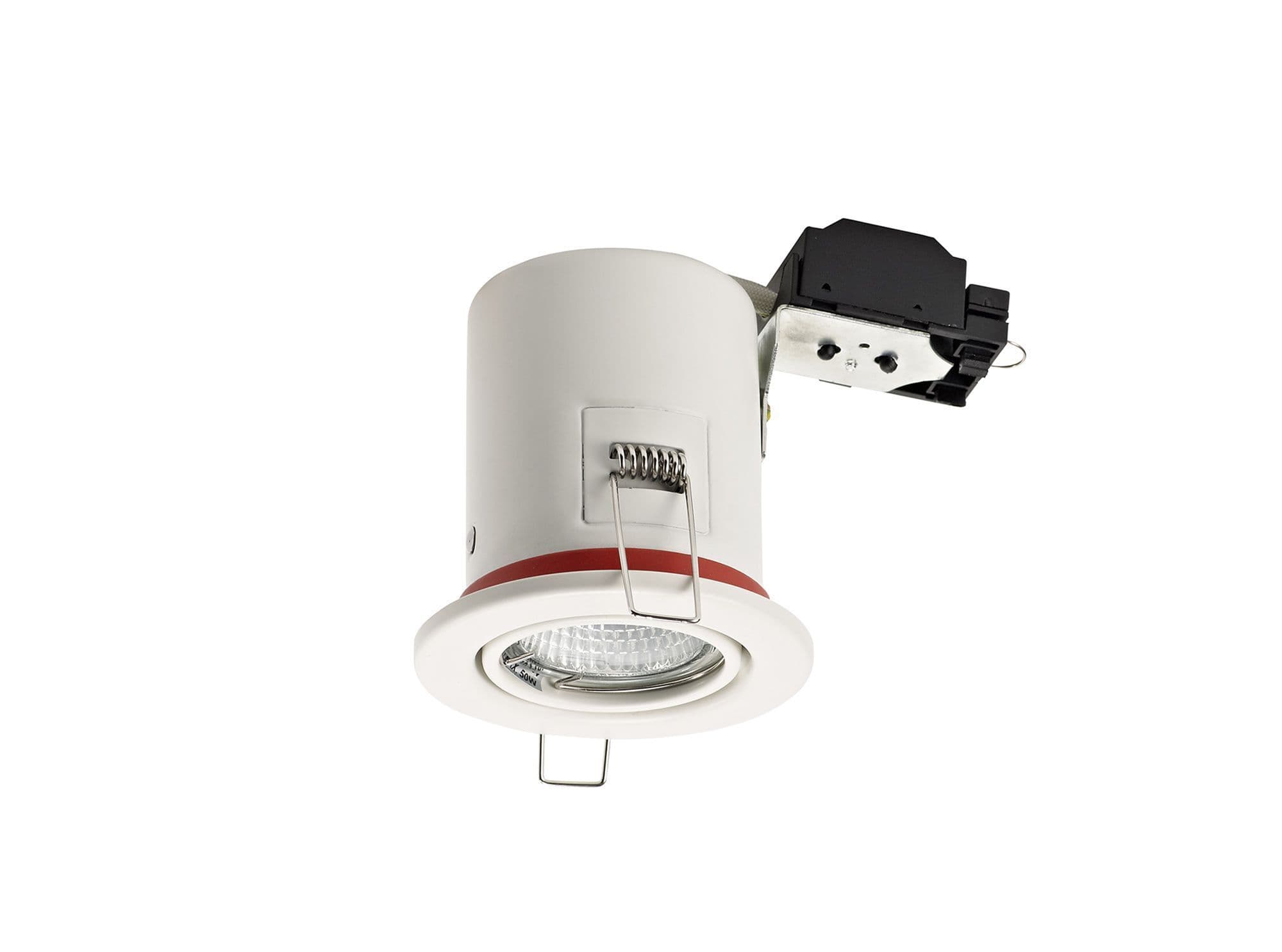 Agni GU10 Adjustable Fire Rated Downlight White Cut Out 75mm