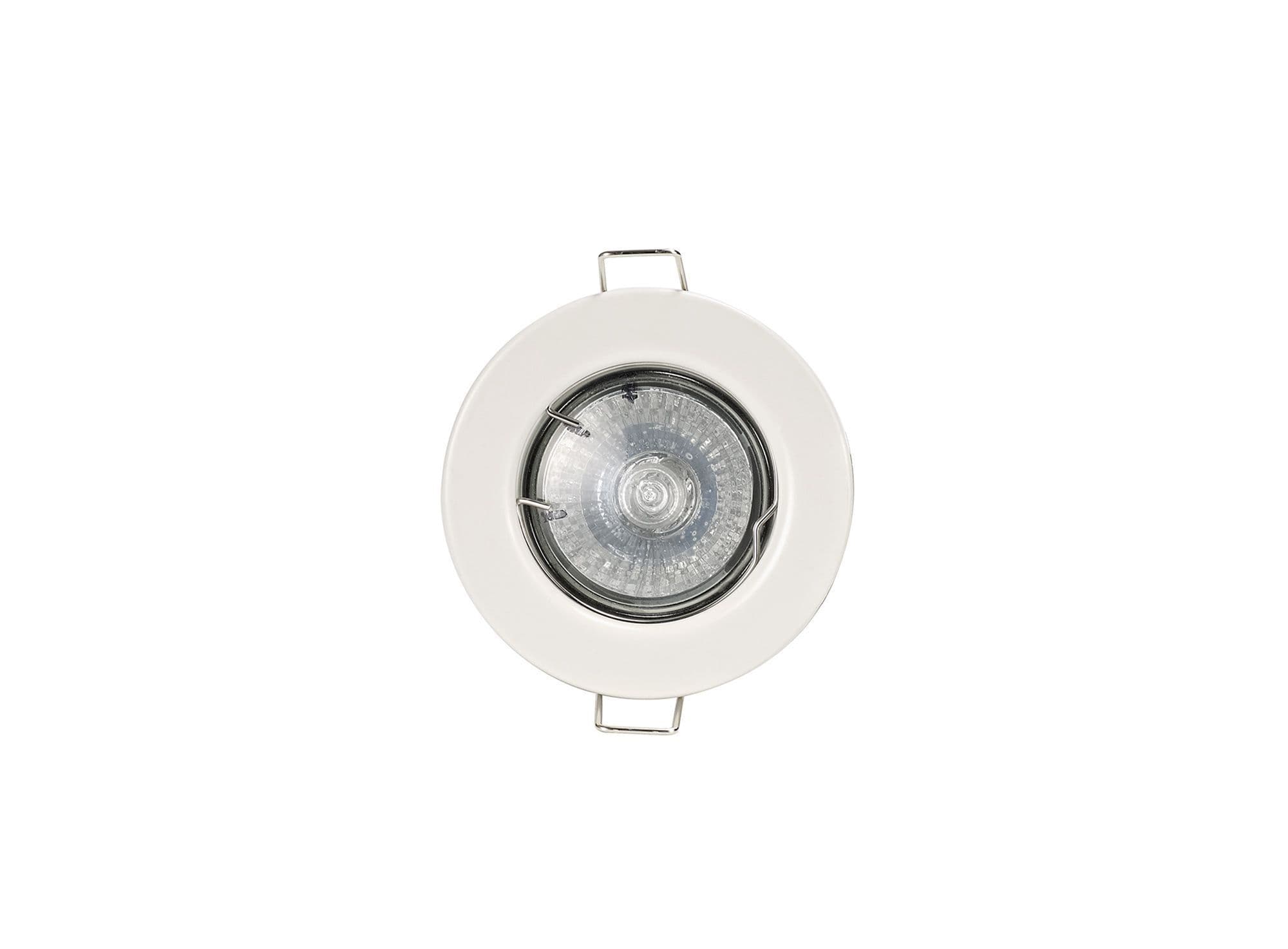 Agni GU10 Fixed Fire Rated Downlight White Cut Out 68mm