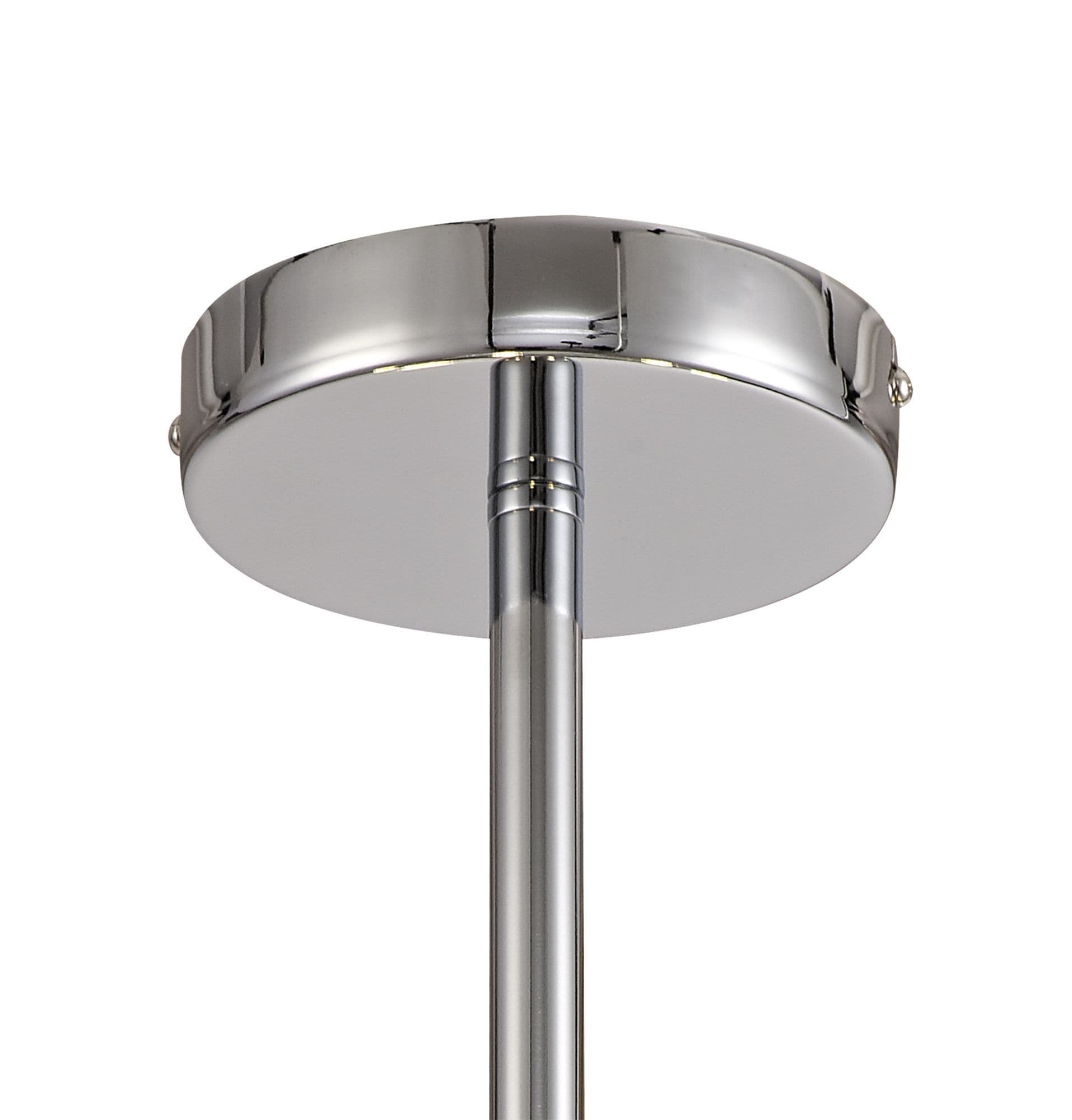 Baymont Polished Chrome 5 Light E27 Universal Semi Ceiling Fixture