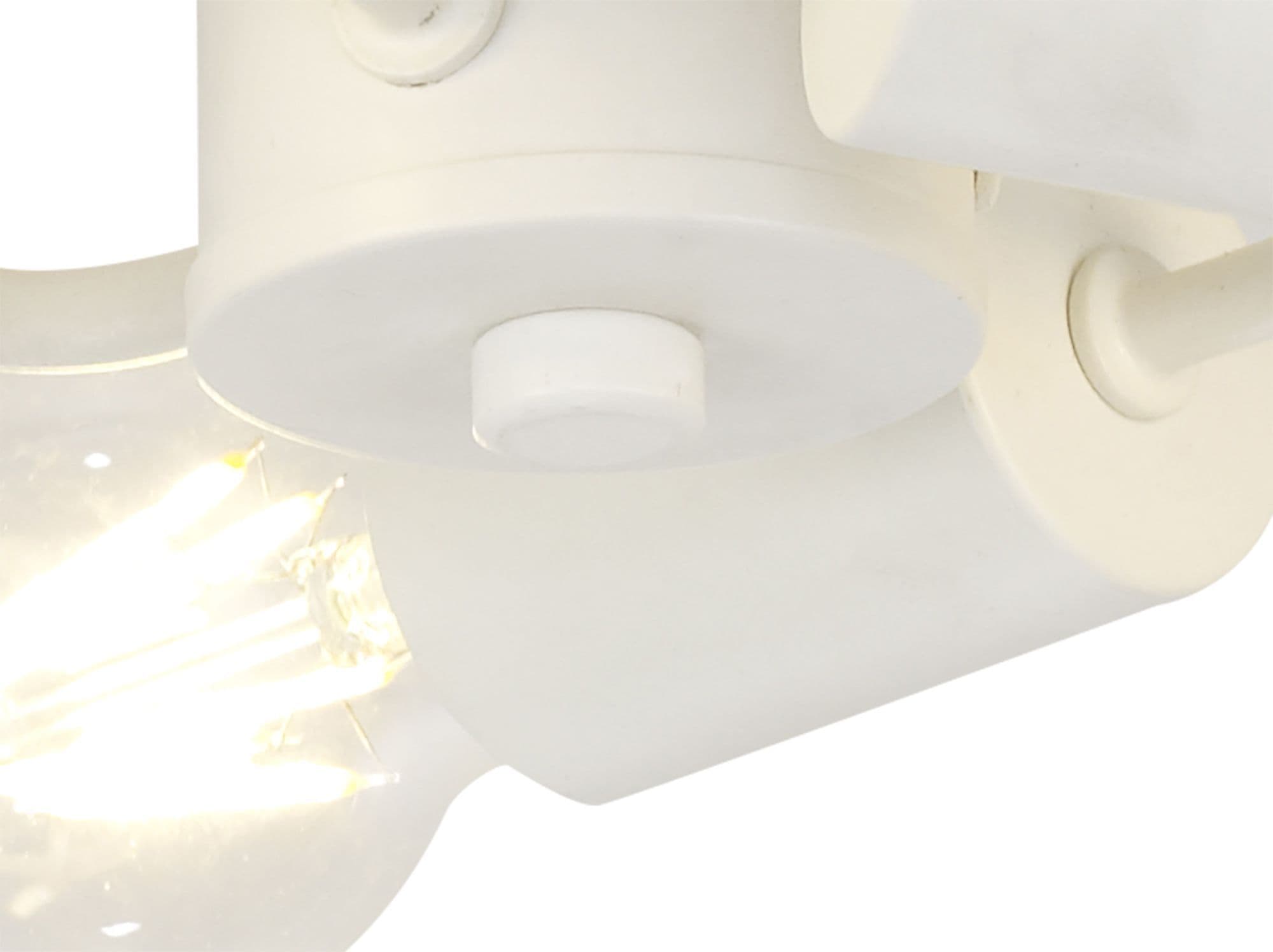 Baymont White 3 Light E27 Universal Flush Ceiling Fixture