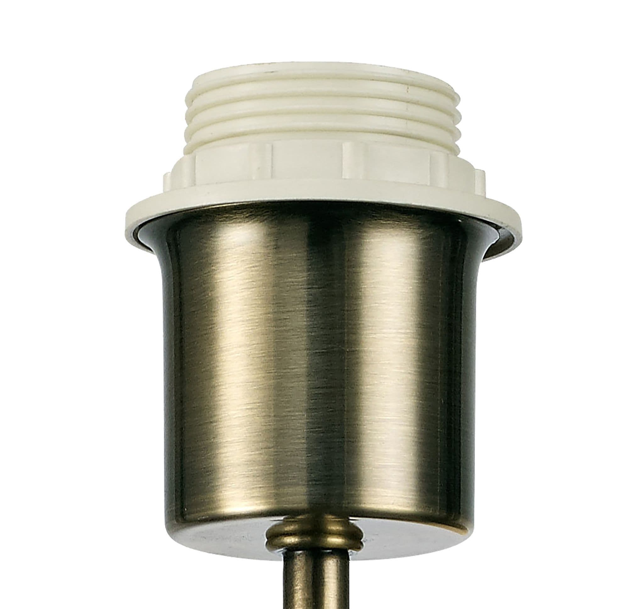 Carlton 1 Light Unswitched Wall Lamp Without Shade E27 Antique Brass