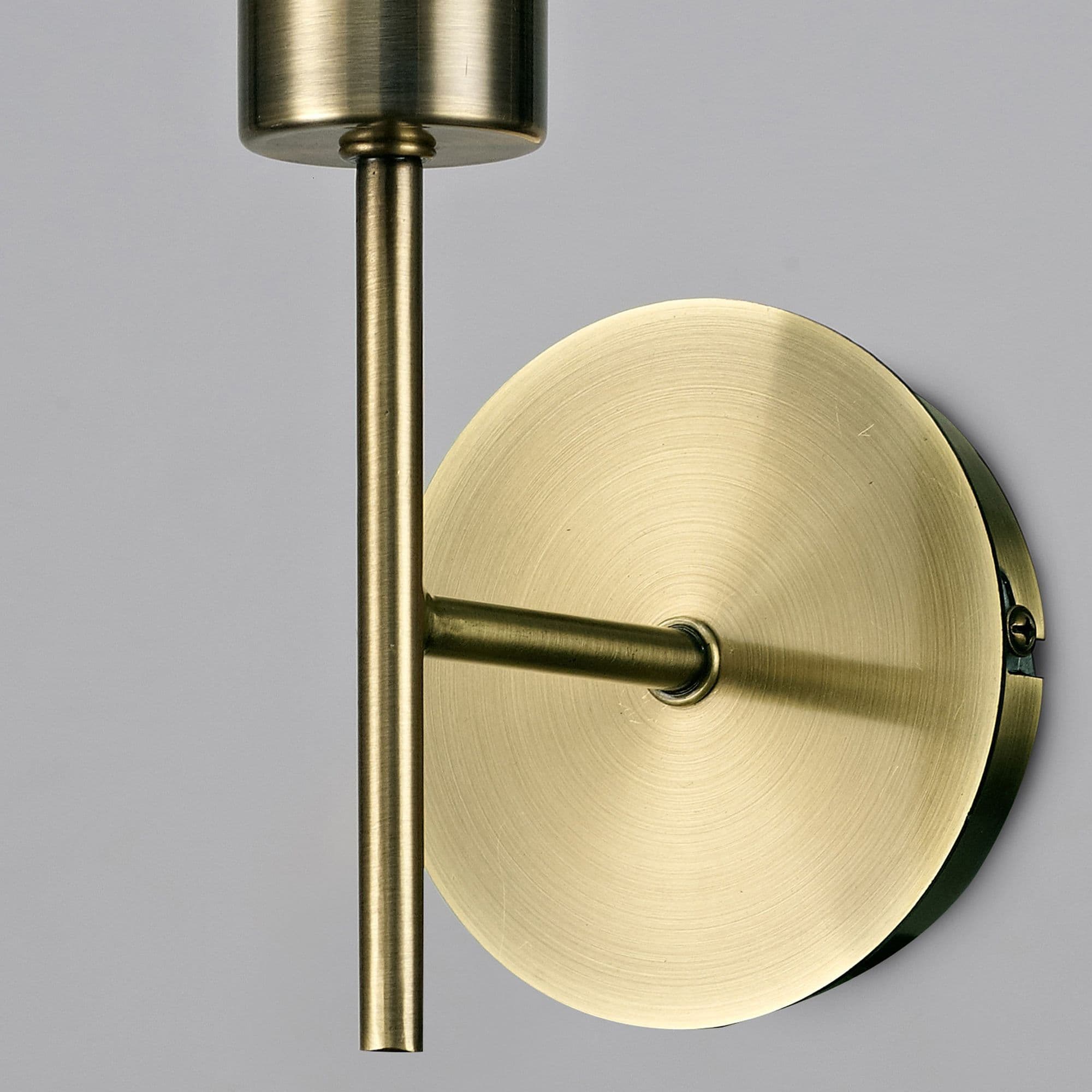 Carlton 1 Light Unswitched Wall Lamp Without Shade E27 Antique Brass