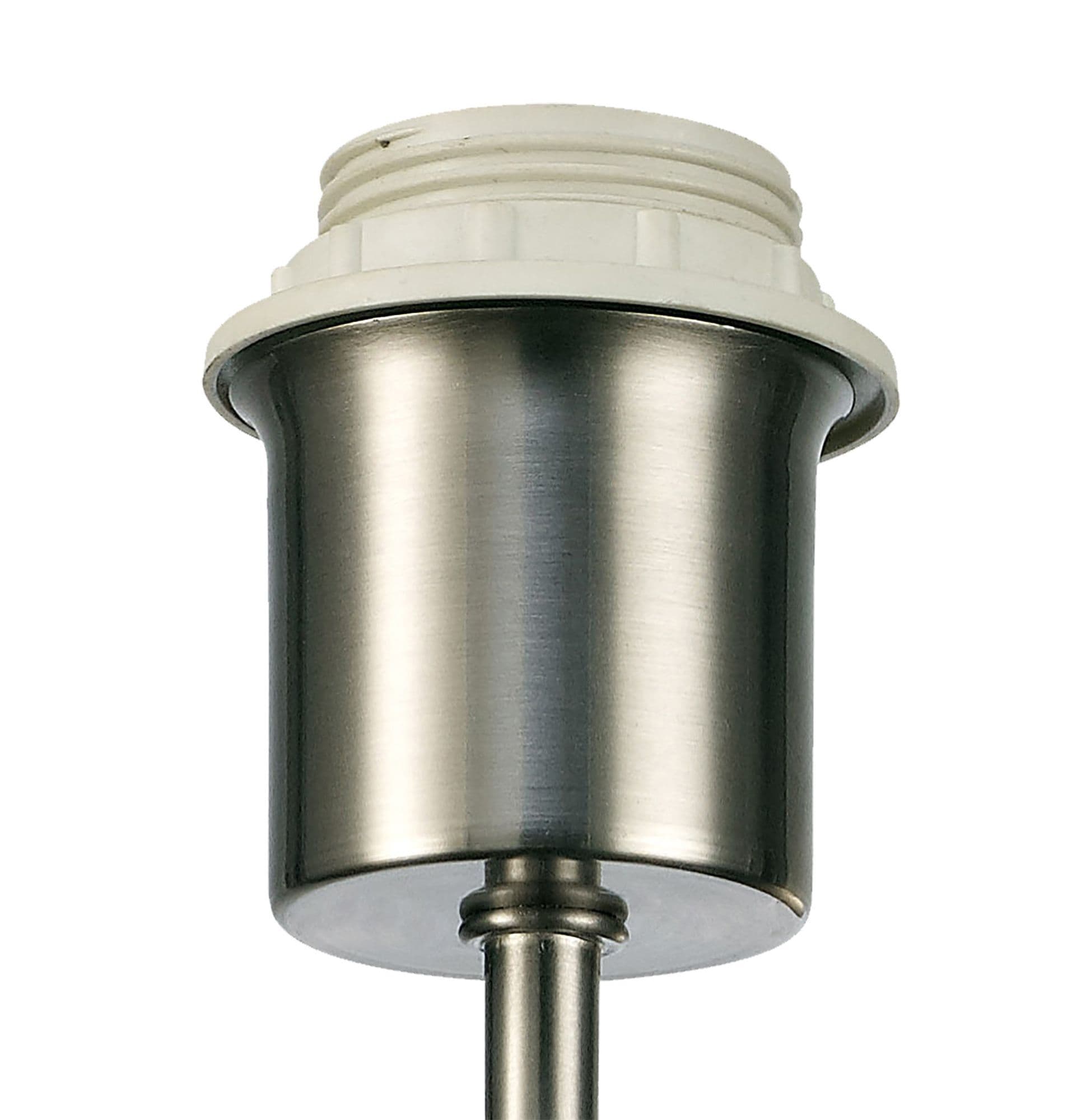 Carlton 1 Light Unswitched Wall Lamp Without Shade E27 Satin Nickel