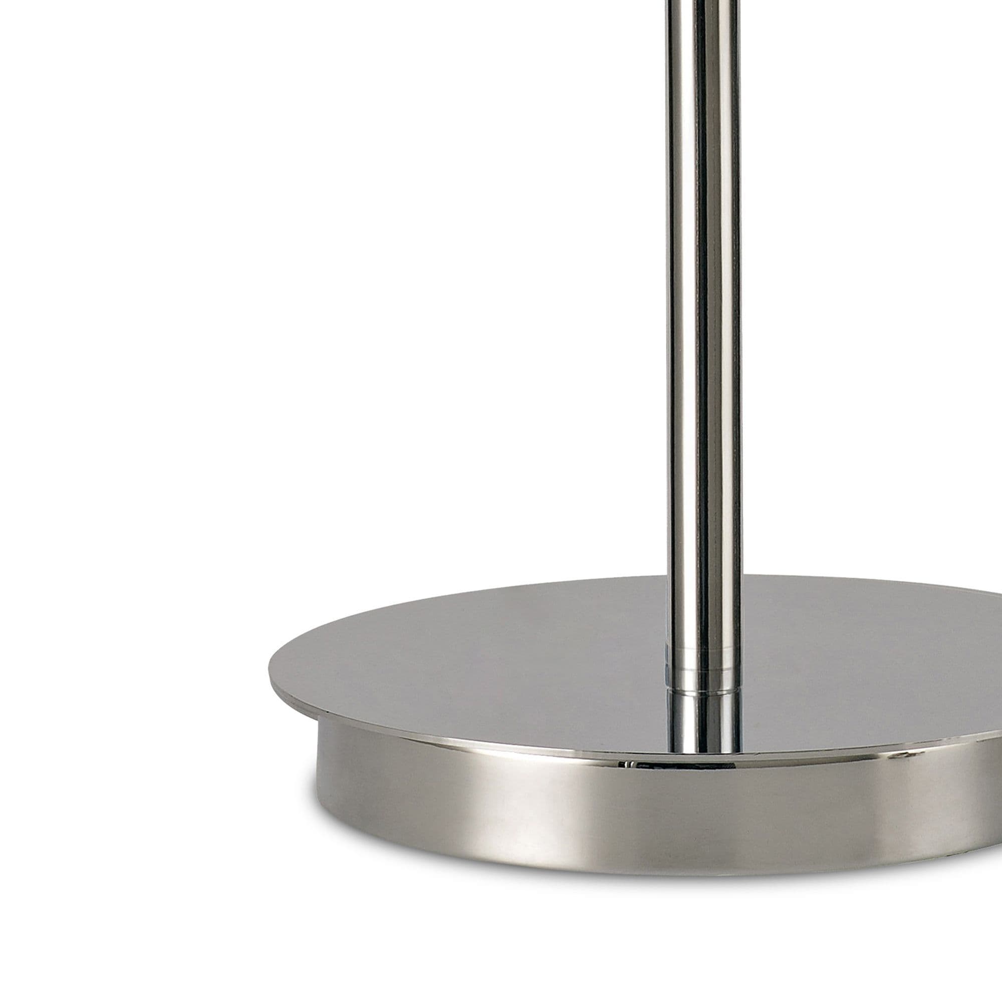 Carlton Round Flat Base Large Table Lamp Without Shade Polished Chrome ...
