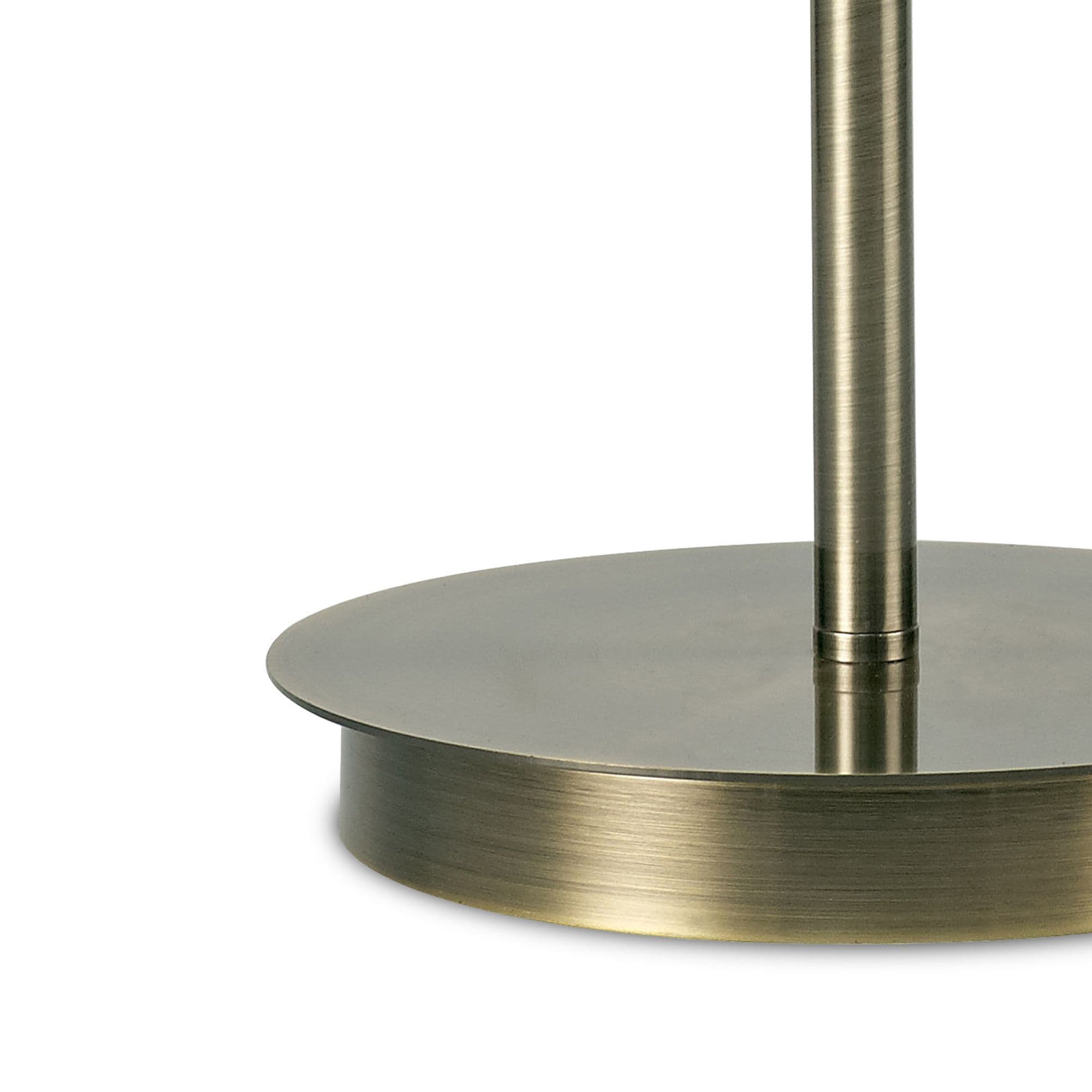 Carlton Round Flat Base Large Table Lamp Without Shade Antique Brass ...