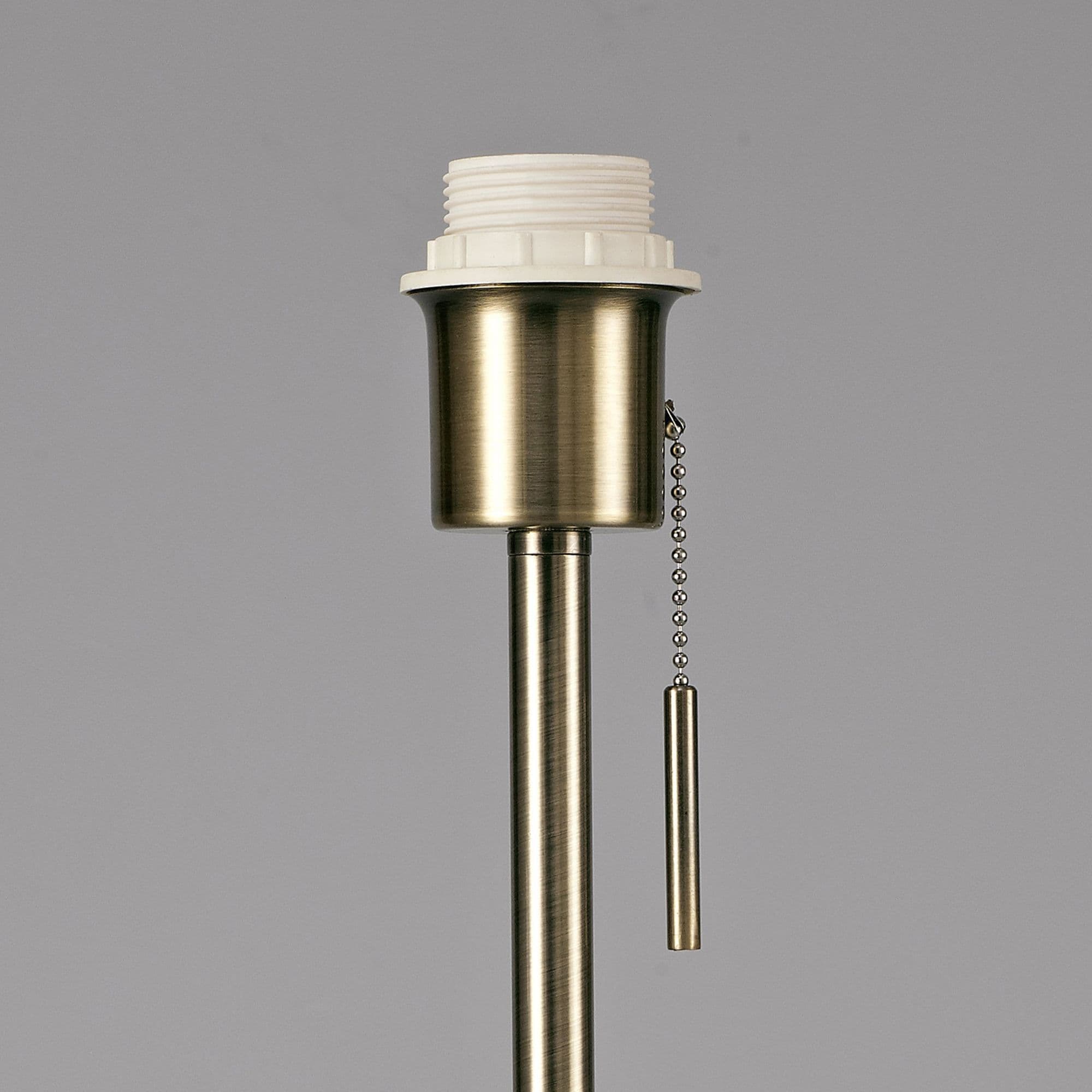 Carlton Round Flat Base Large Table Lamp Without Shade Antique Brass ...