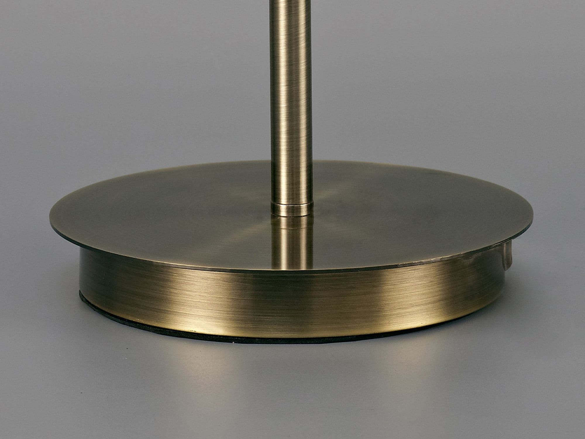 Carlton Round Flat Base Large Table Lamp Without Shade Antique Brass ...