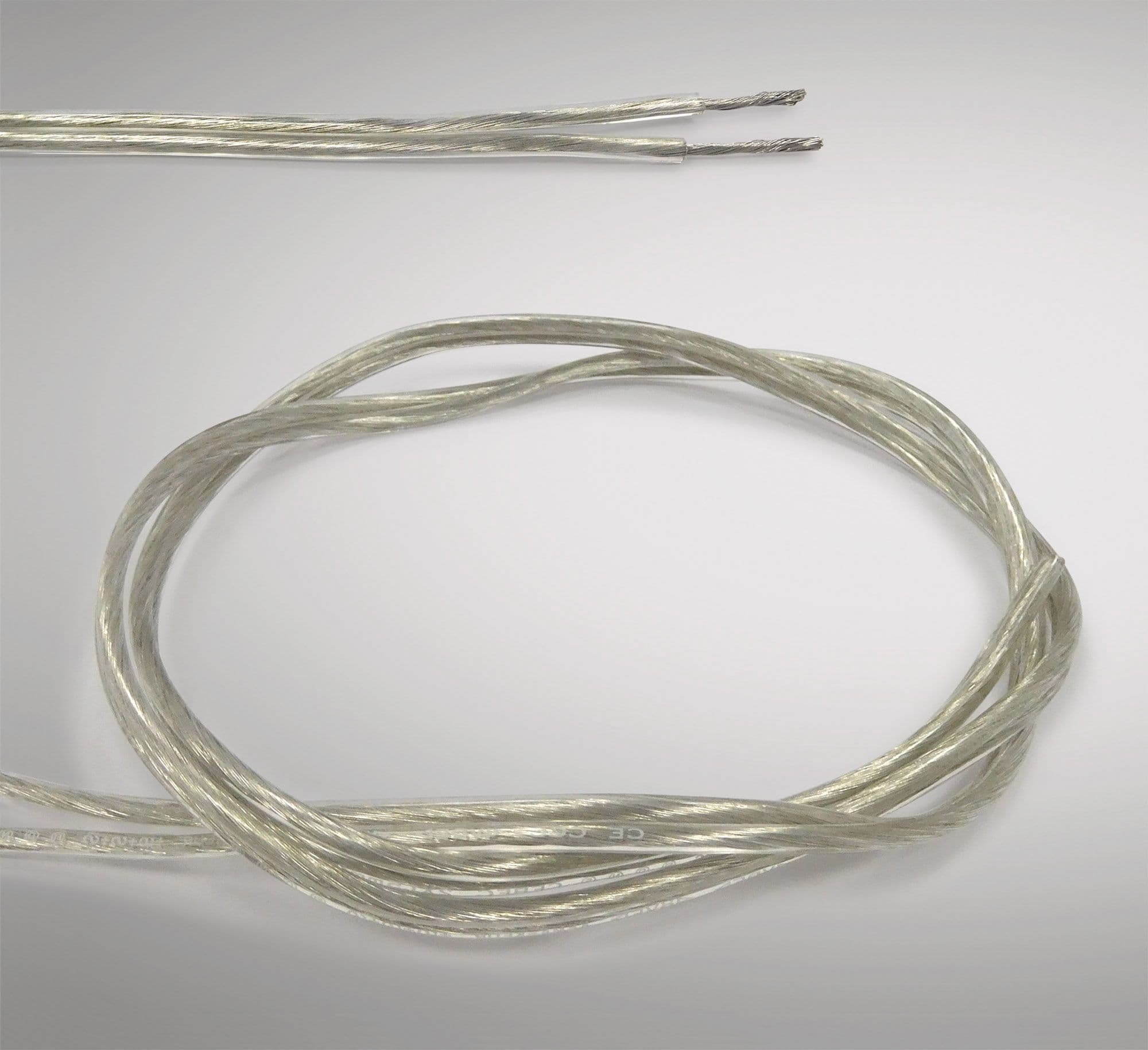 Cavo 1m Clear 2 Core 1 5mm Flat Cable