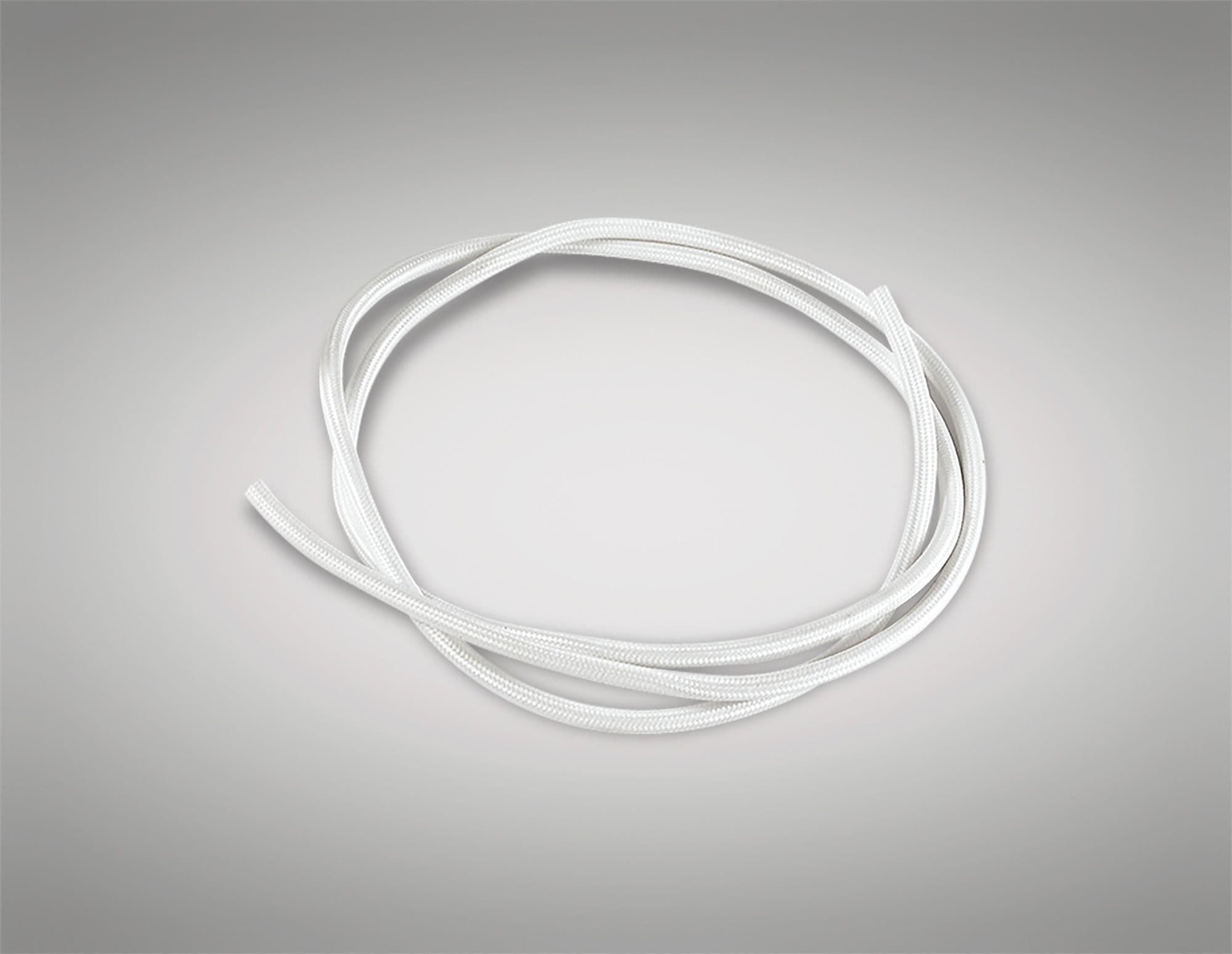 Cavo 1m White Braided 2 Core 0 75mm Cable