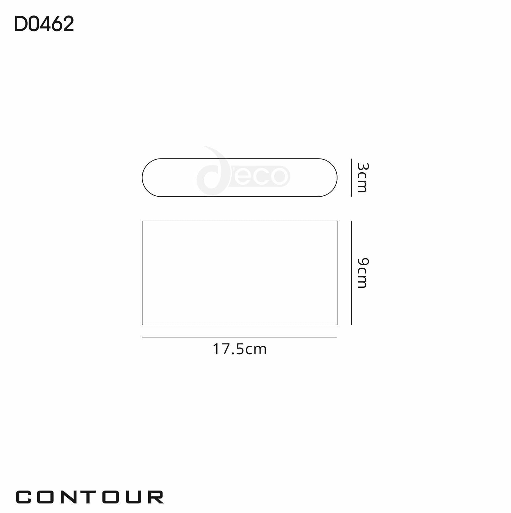 Contour Up & Downward Lighting Large Wall Light 2x6W LED 3000K 452lm ...