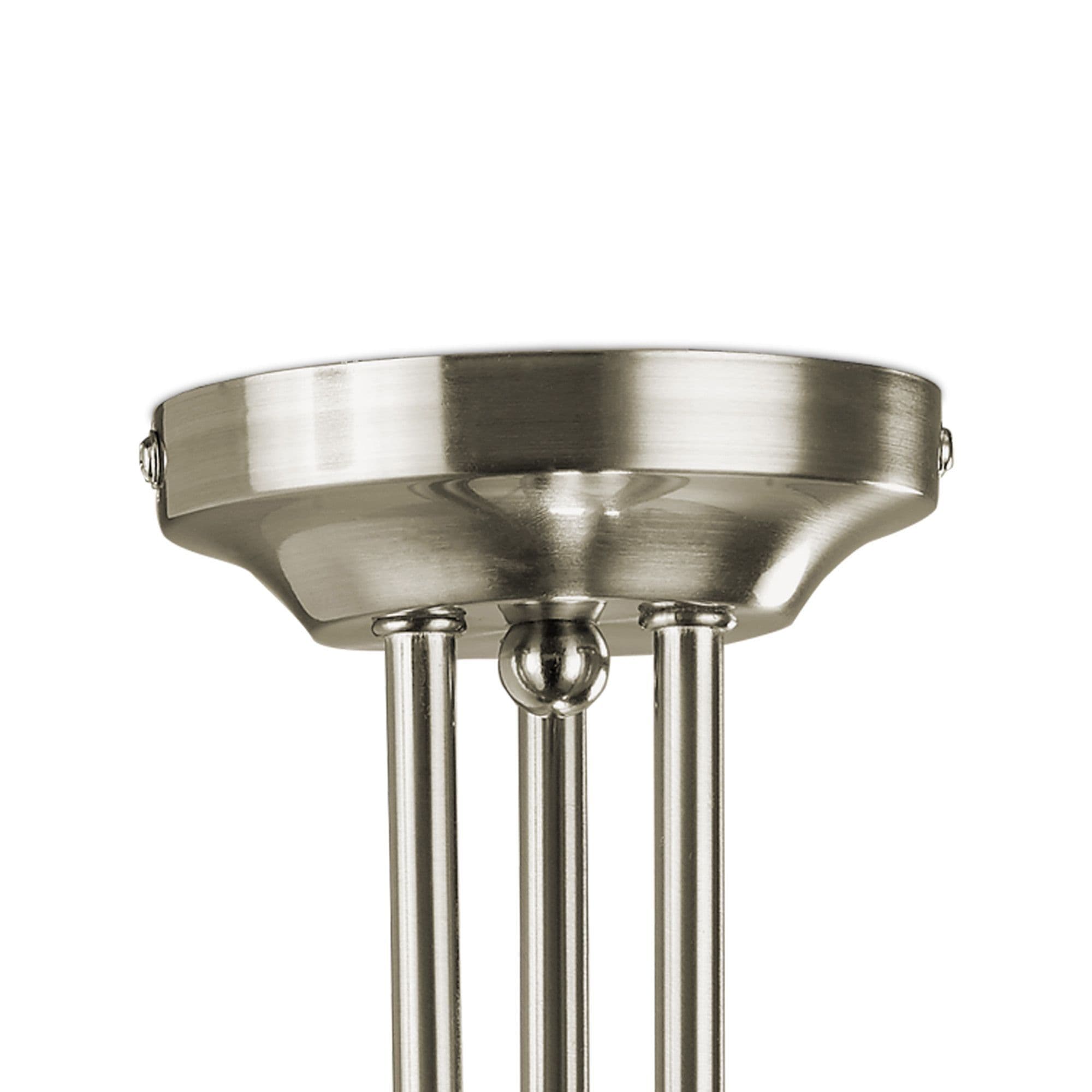 Cooper Ceiling 3 Light E14 Satin Nickel/Opal Glass