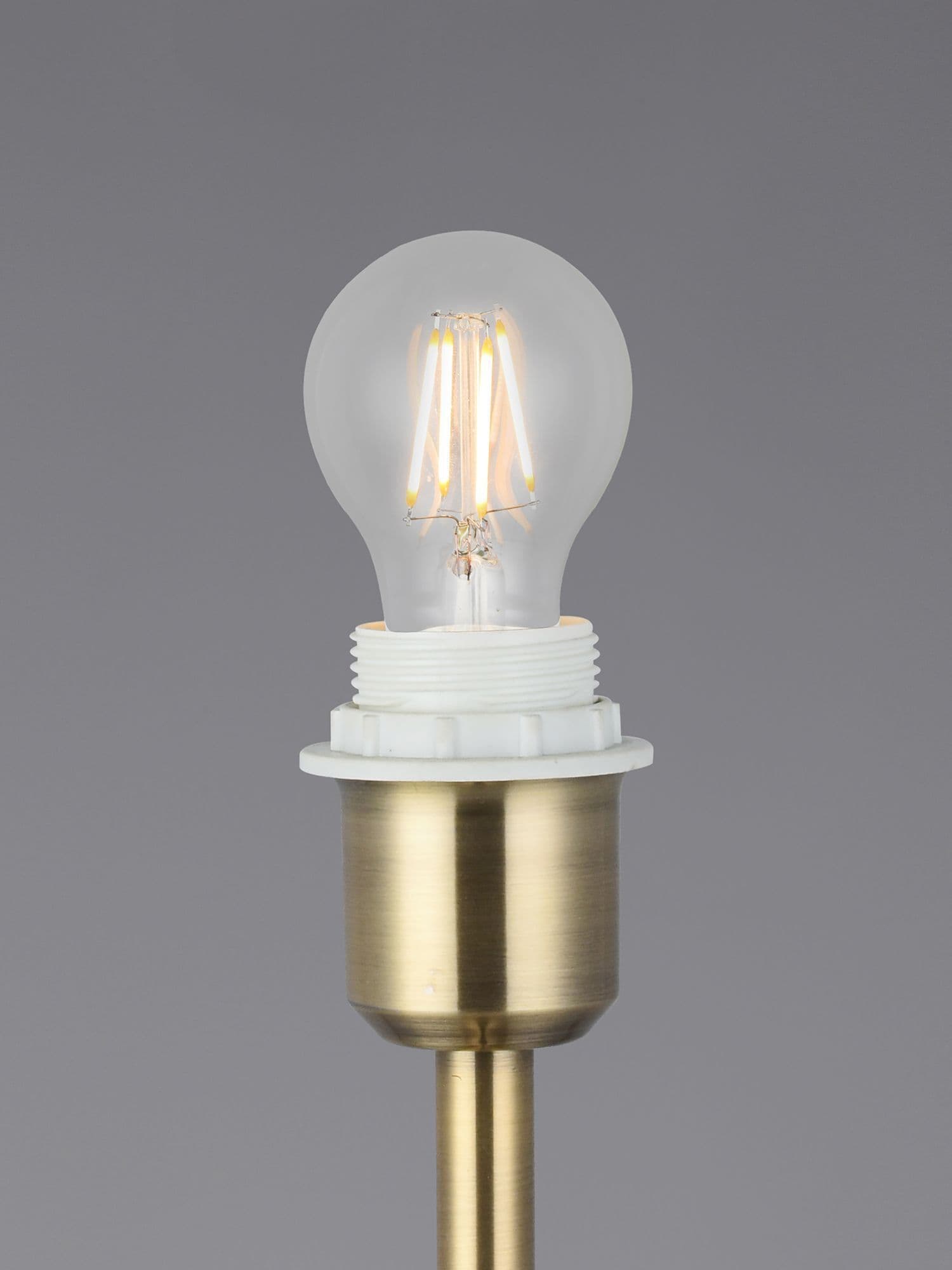 Crowne Round Curved Base Table Lamp Without Shade Inline Switch 1 Light ...