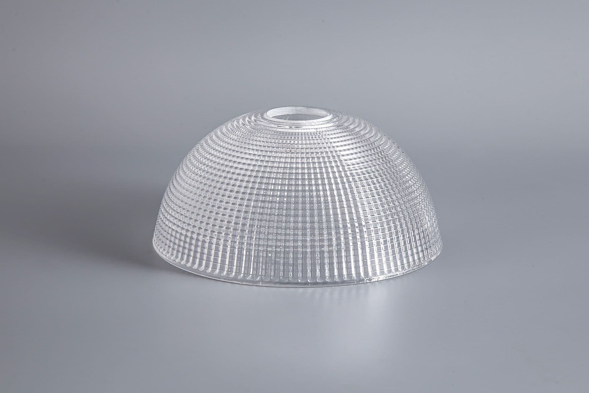 Gilda Dome 20cm Clear Prismatic Effect Glass Lampshade