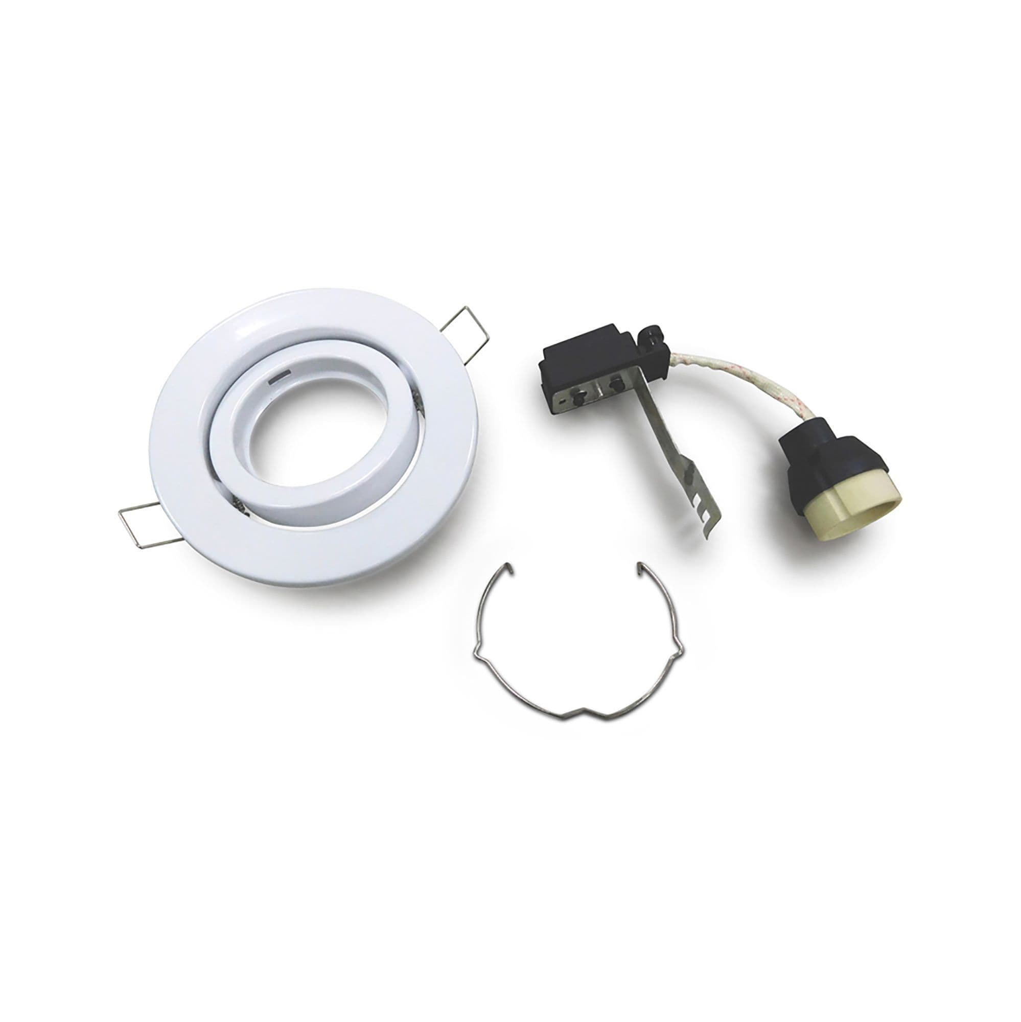 Hudson GU10 Adjustable Downlight White Cut Out 84mm