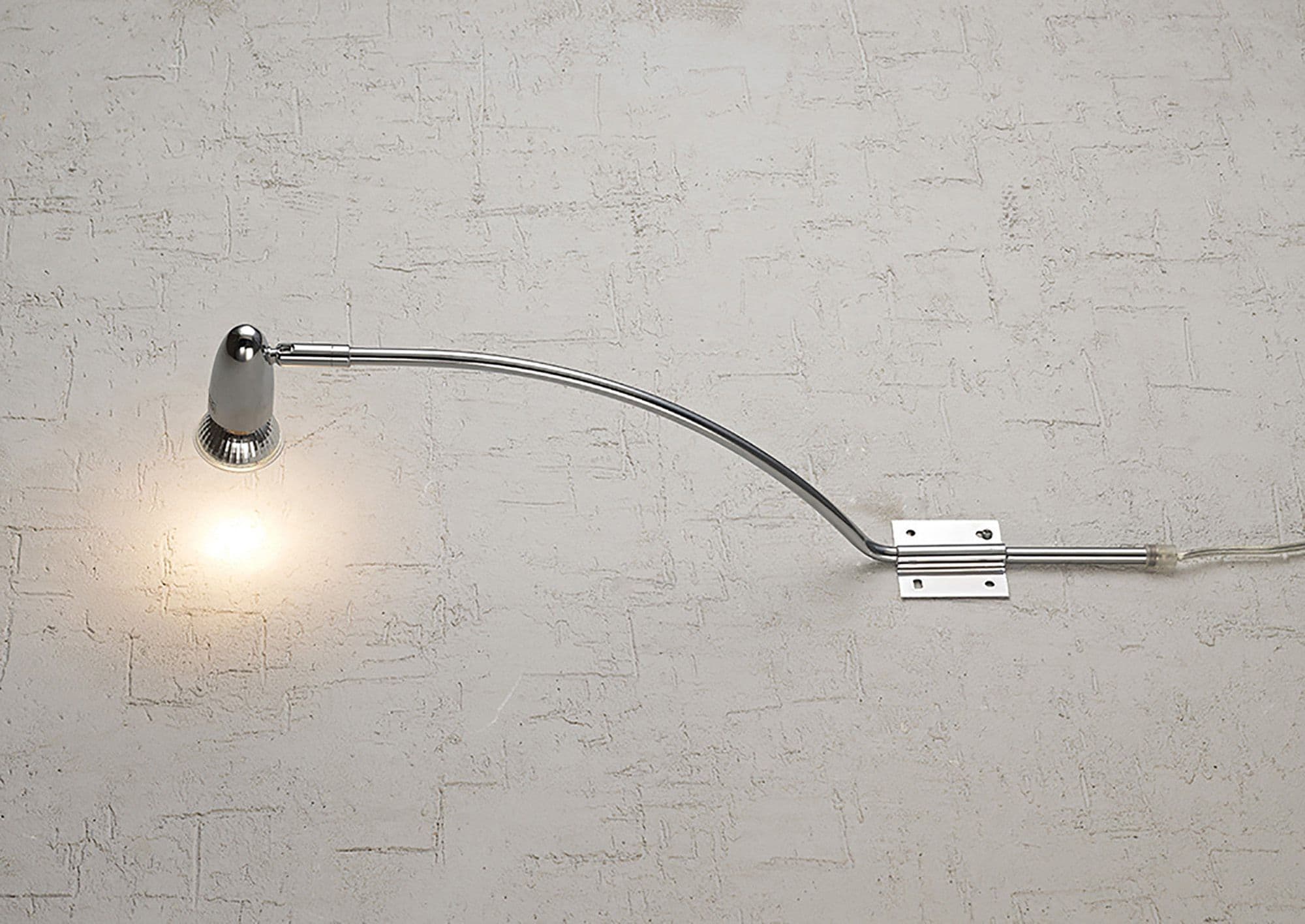 Lex Set Of 2 Over Cabinet 1 Light GU10 With Adjustable Head And 2m Cable