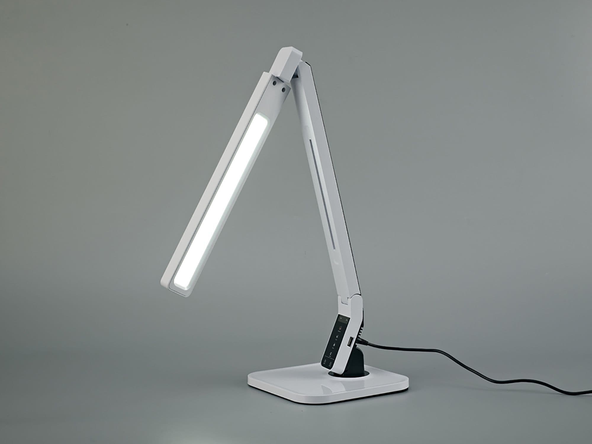 Lido LED Table Lamp White With USB Charging Port 15W 960lm 3300/4200 ...