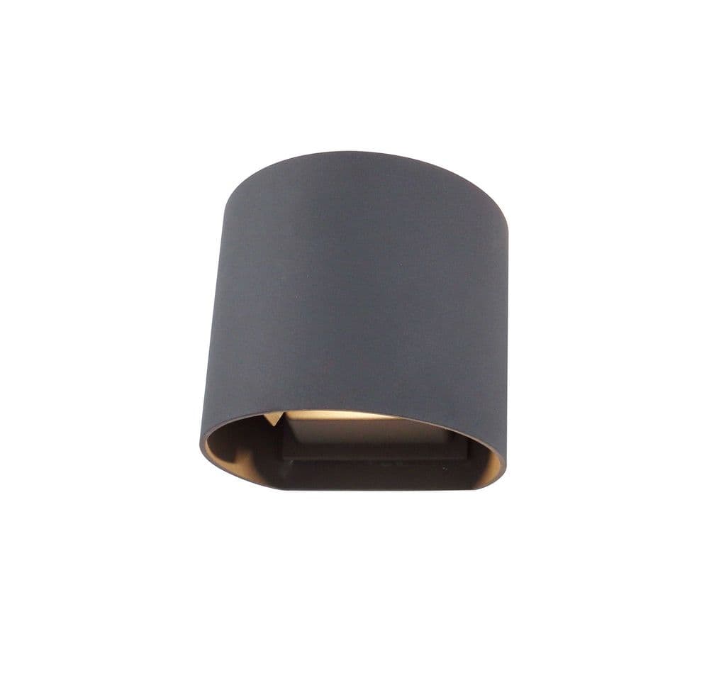 Ottawa Up & Downward Lighting Wall Light 2x3W LED 3000K Anthracite ...