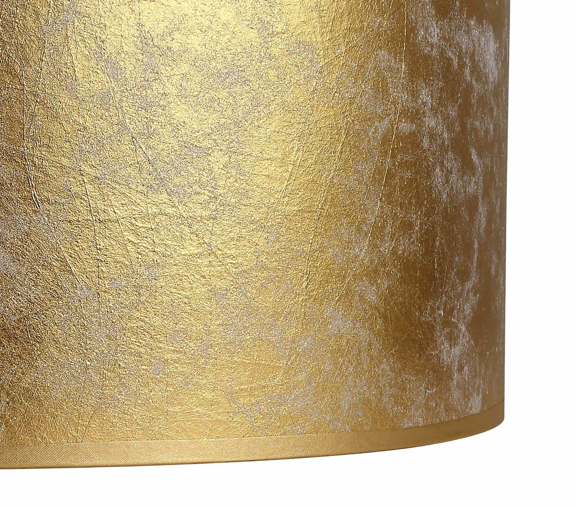 Sigma Round Cylinder 400 x 180mm Gold Foil With White Lining Shade