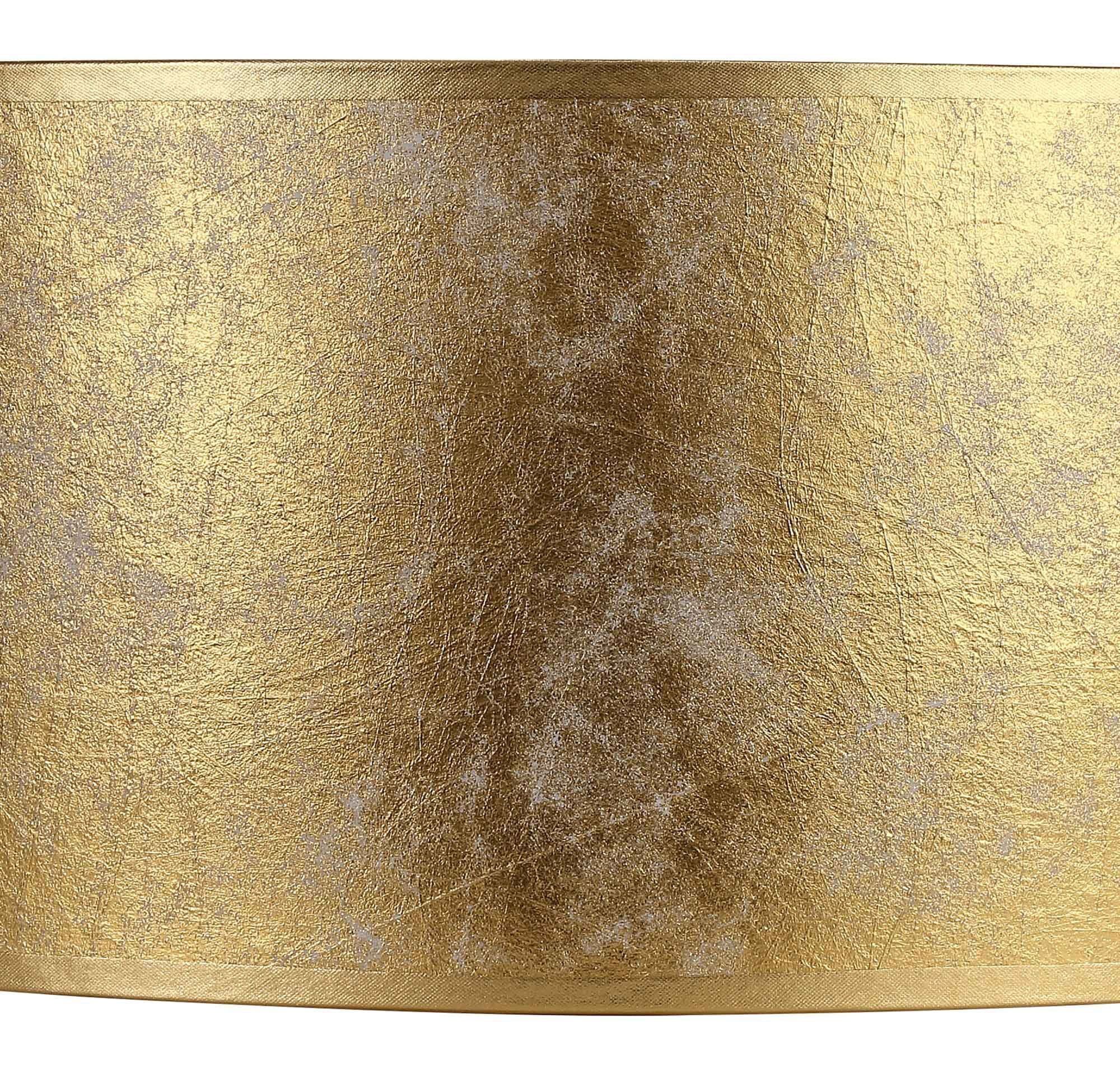 Sigma Round Cylinder 600 x 220mm Gold Foil With White Lining Shade