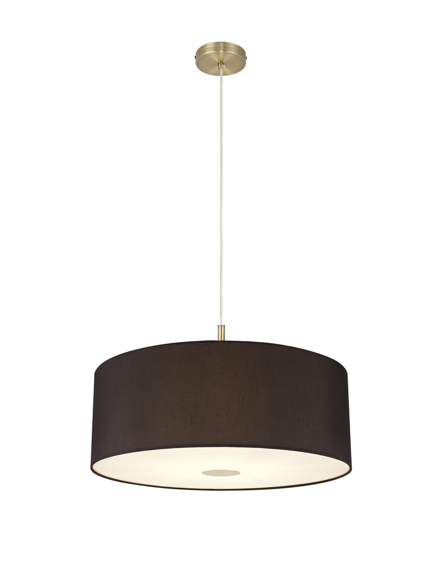 Universal 600mm Frosted Acrylic Diffuser With Antique Brass Centre Detail