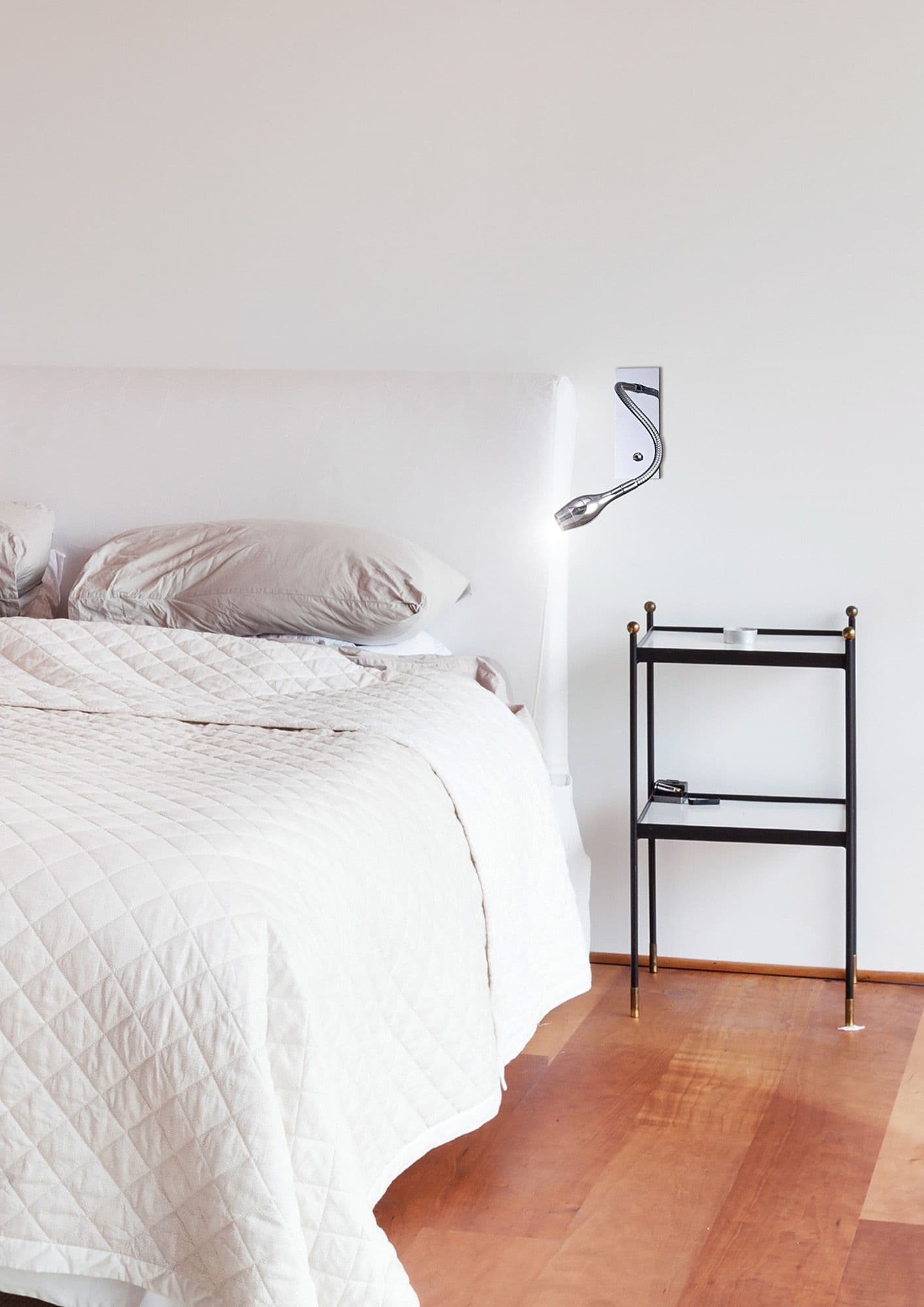 Winslow 3W LED Cylinder Head Wall Lamp With Flexible Arm Switch On Base ...