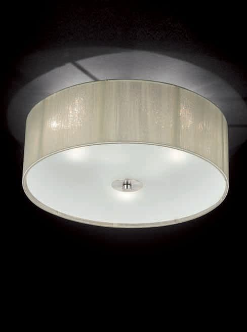 Desire 3 Light Flush Fitting Metallic Cream Shade GSBFL2341/3
