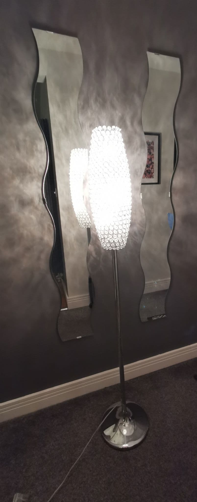 Drake Floor Lamp 4 Light G9 Polished Chrome/Crystal