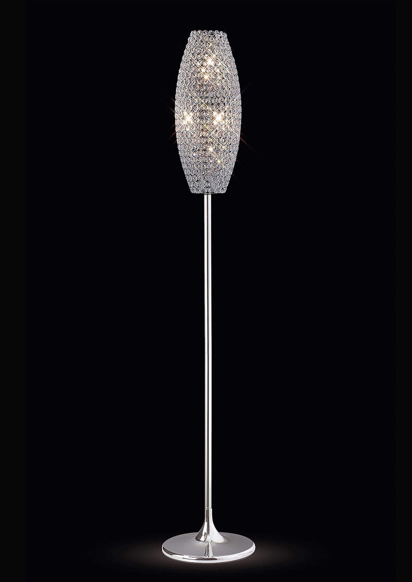 Drake Floor Lamp 4 Light G9 Polished Chrome/Crystal