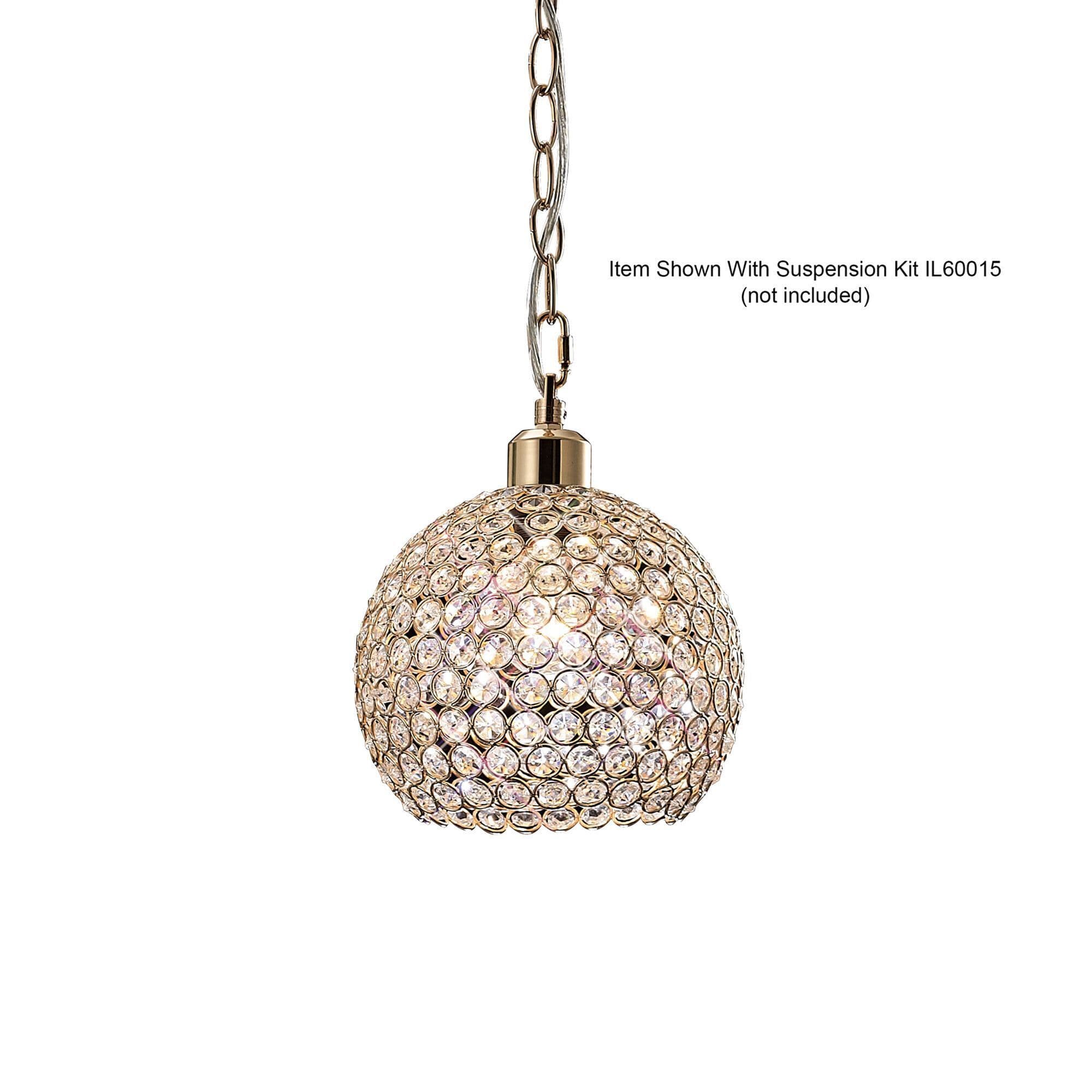 Dudley Ball Non-Electric SHADE ONLY French Gold/Crystal