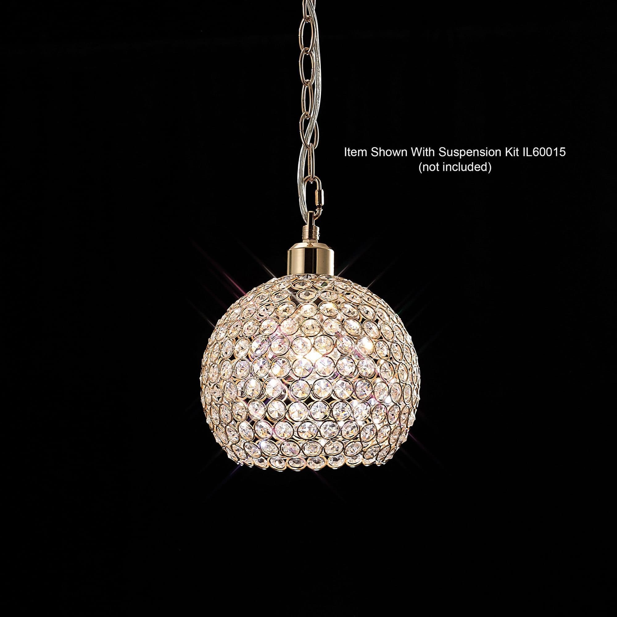 Dudley Ball Non-Electric SHADE ONLY French Gold/Crystal