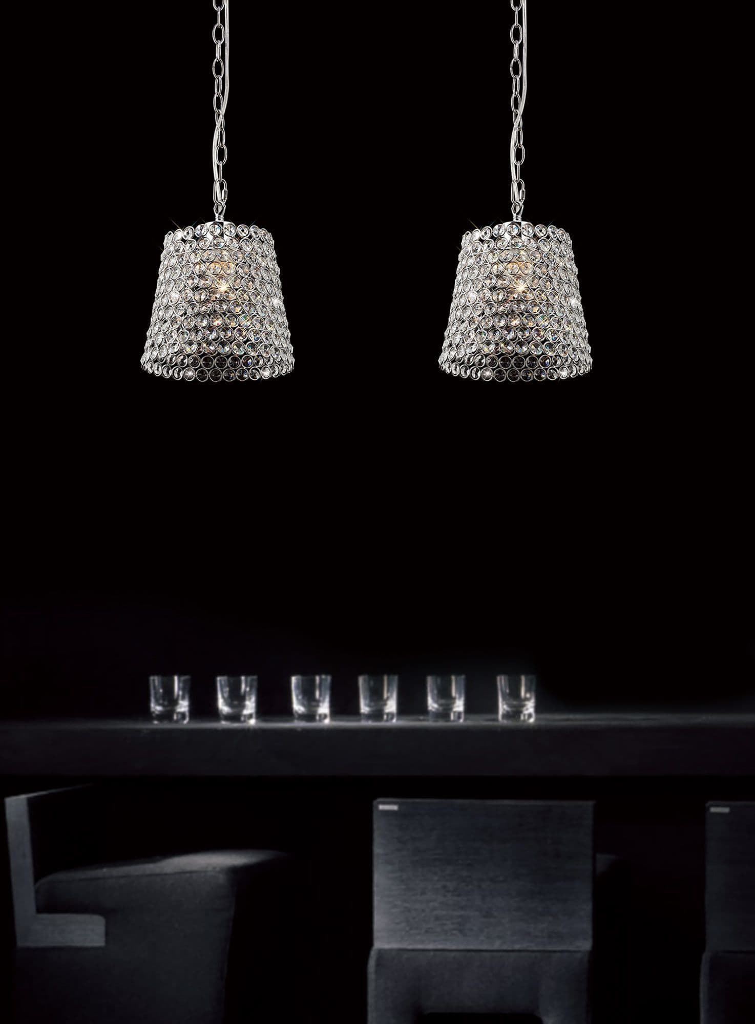 Dudley Ball Non-Electric SHADE ONLY French Gold/Crystal