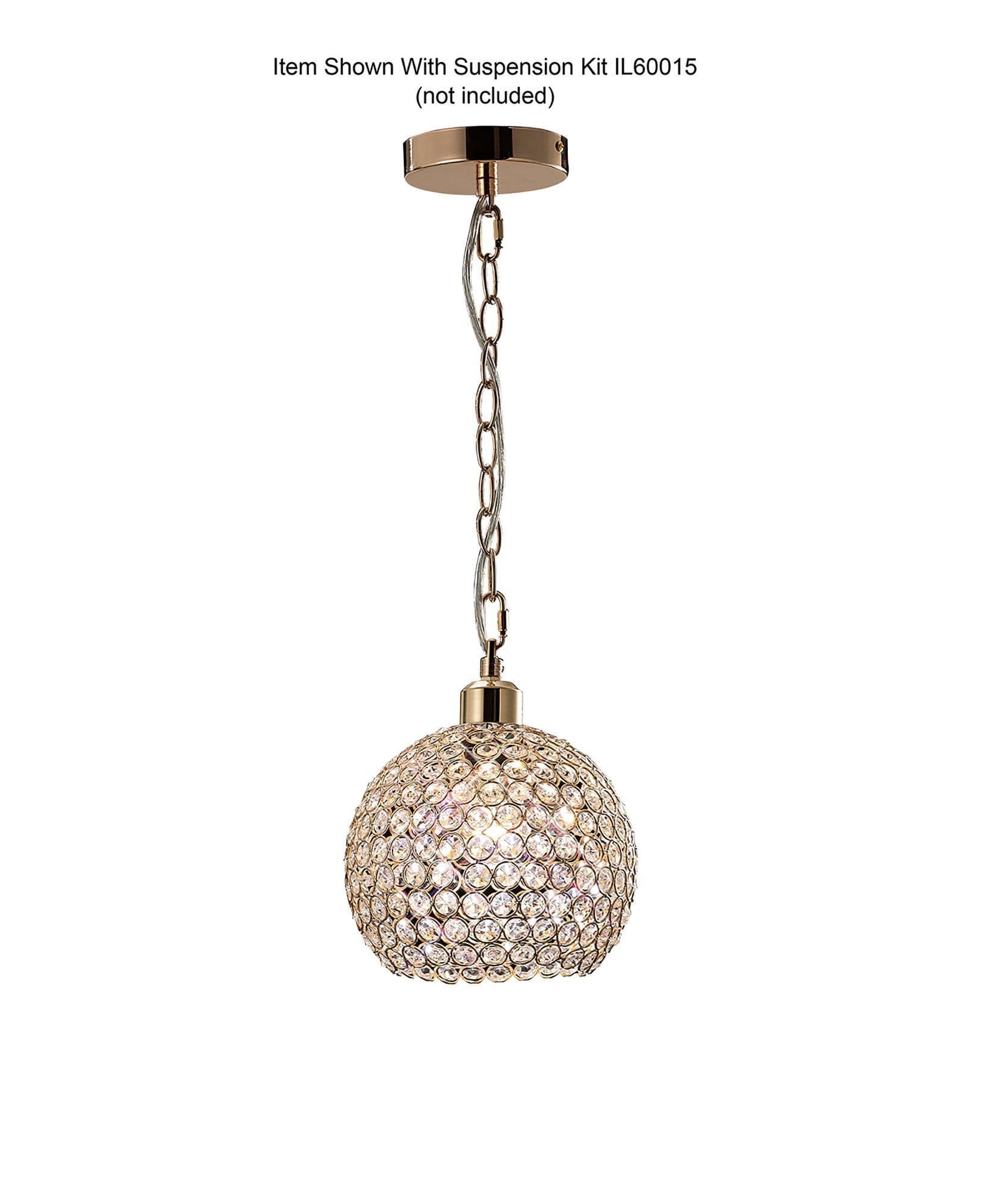 Dudley Ball Non-Electric SHADE ONLY French Gold/Crystal