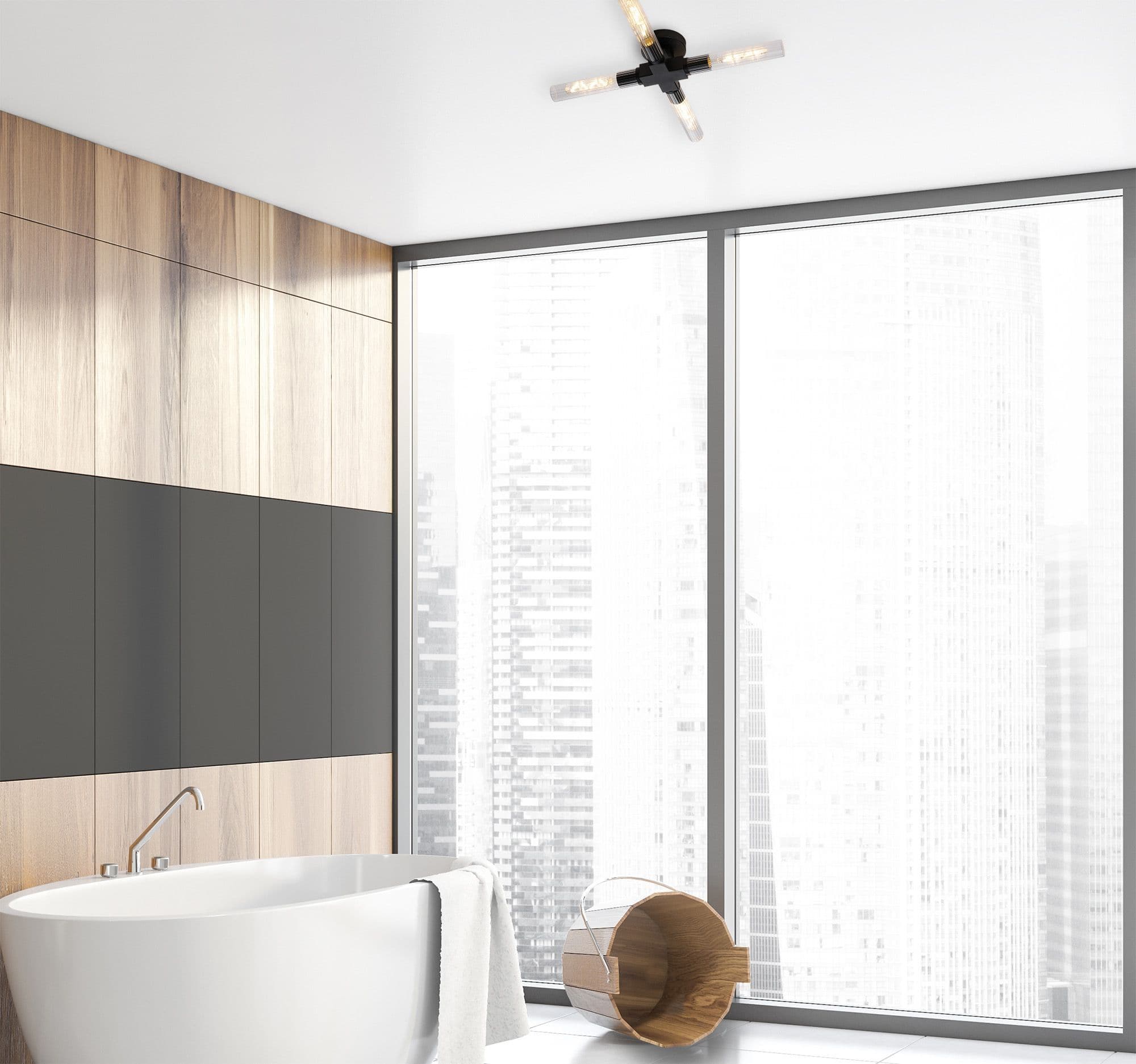 Echo 4 Light Ceiling E27 IP44 - Multiple colour