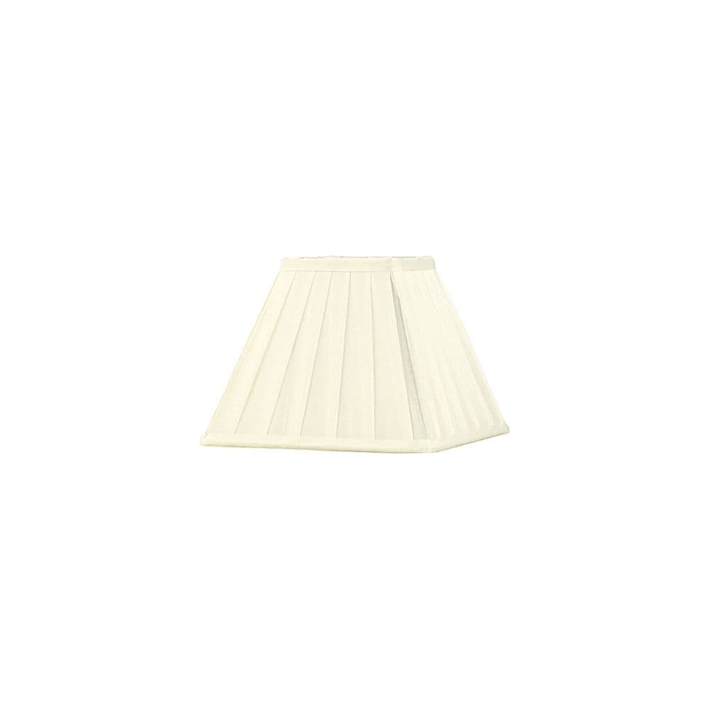 Gabriel Square Pleated Fabric Shade Ivory 100/200mm x 156mm