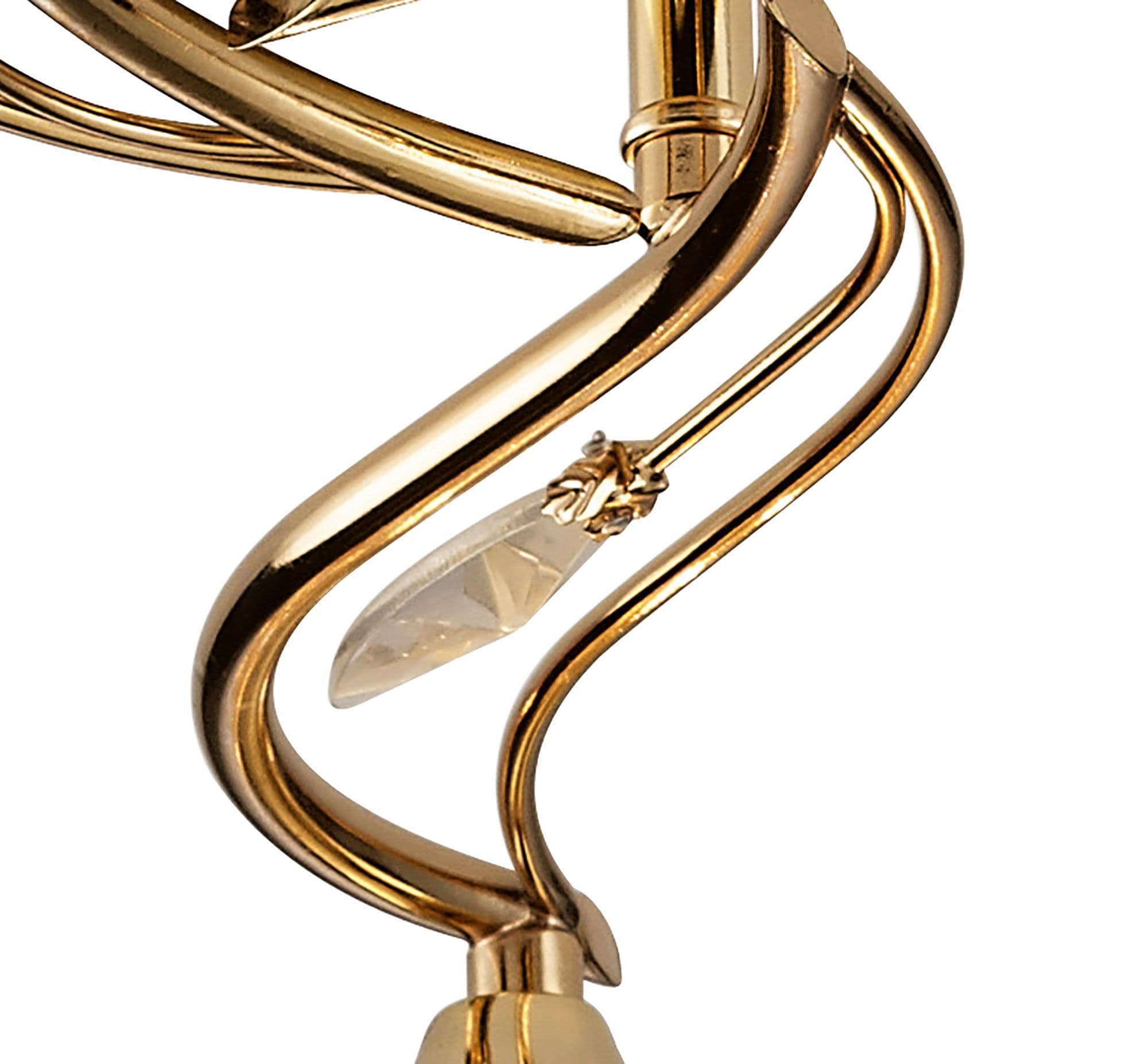 Gale Ceiling 3 Light G9 French Gold/Crystal