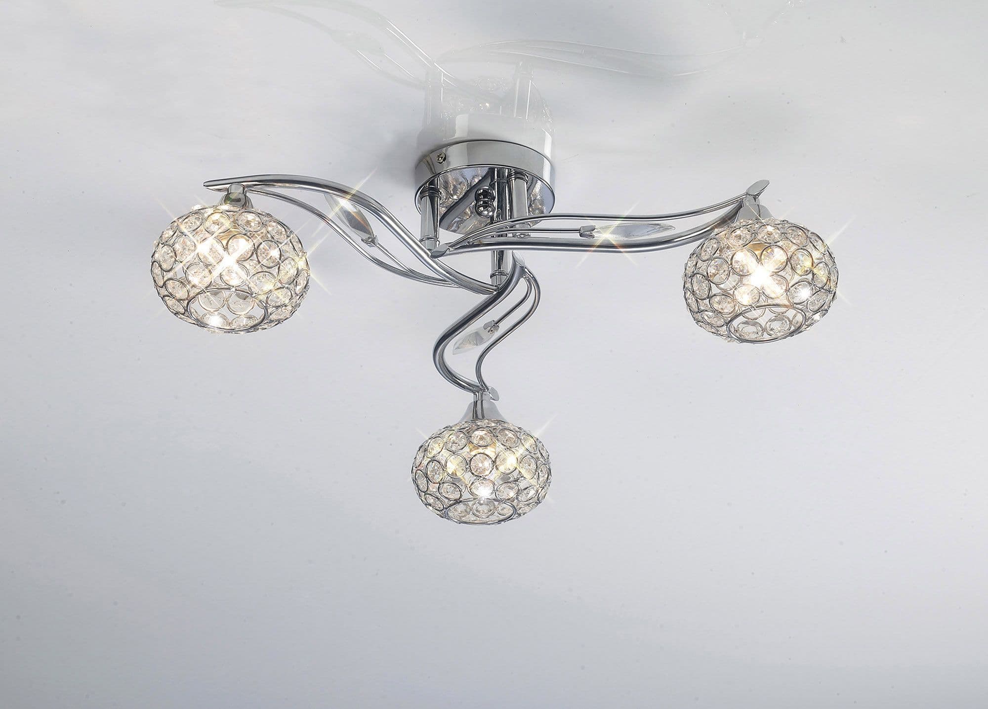 Gale Ceiling 3 Light G9 Polished Chrome/Crystal