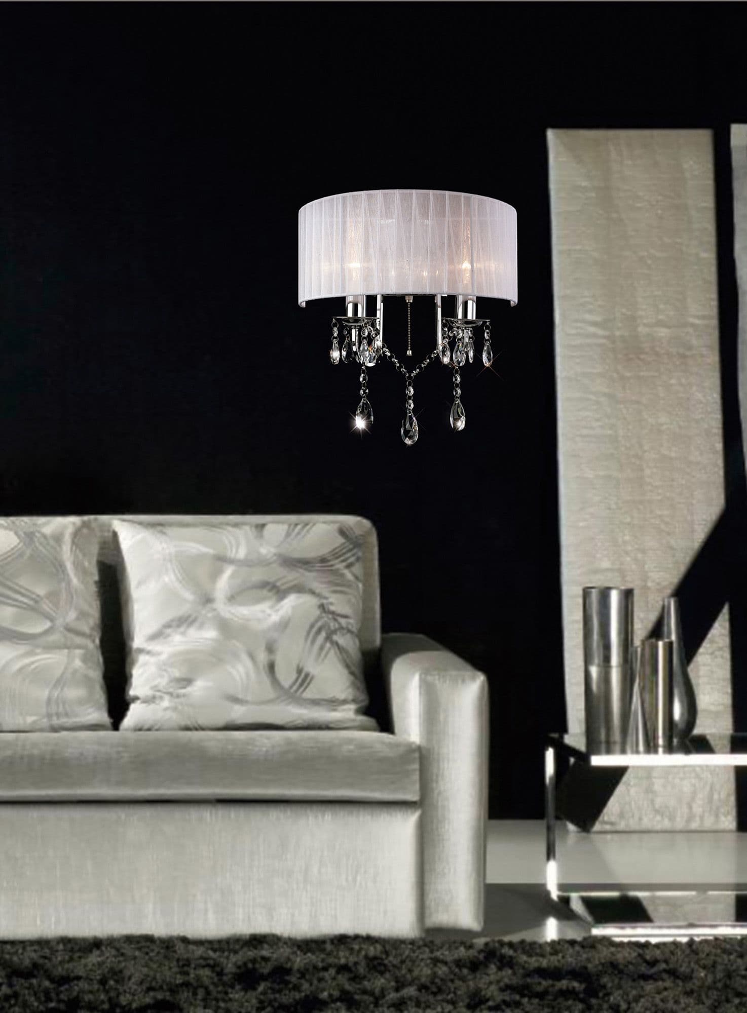 Gregory 8 Light Chandelier Pendant With Soft Bronze Shade E14 Polished ...