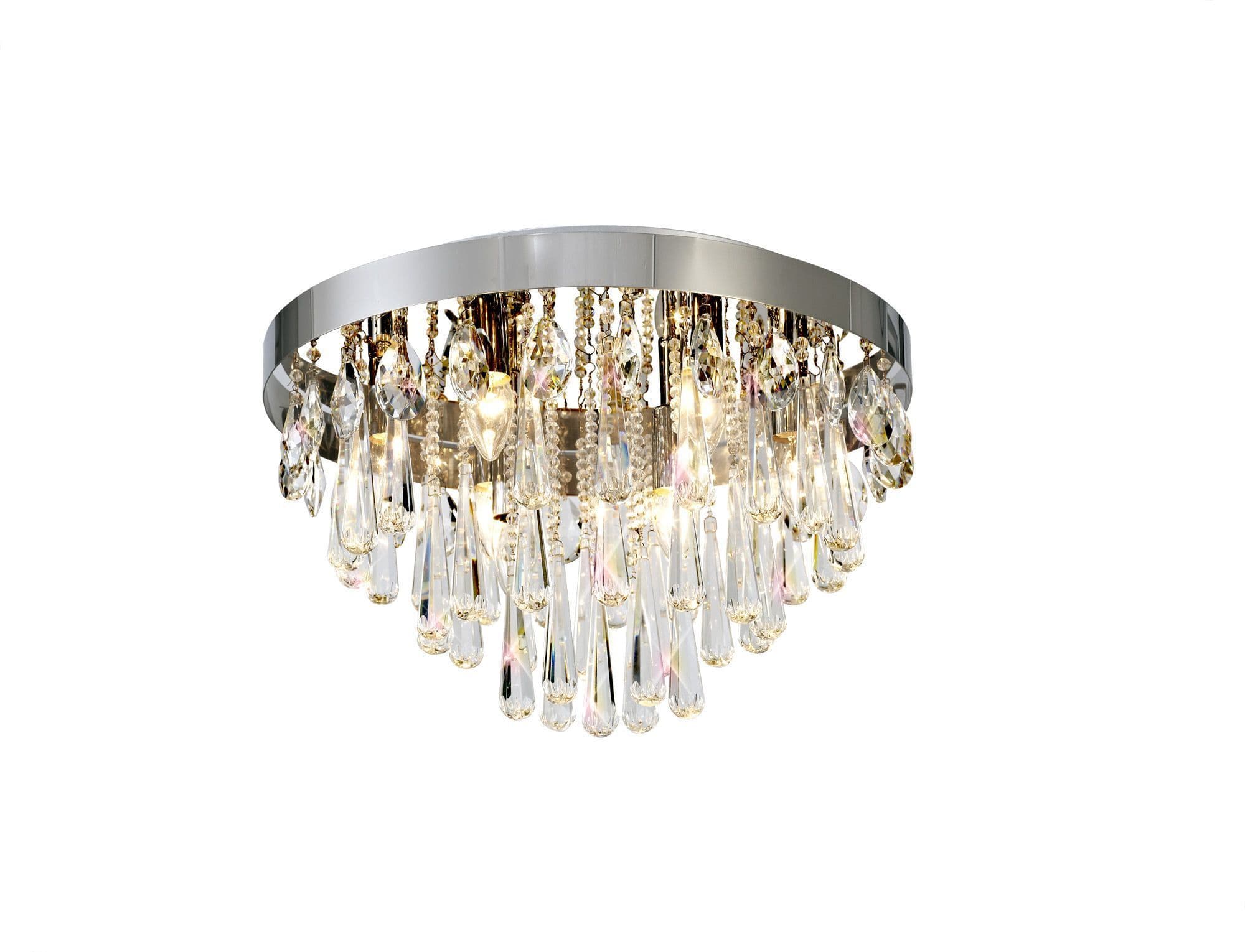 Jared Ceiling 10 Light E14 Polished Chrome/Crystal