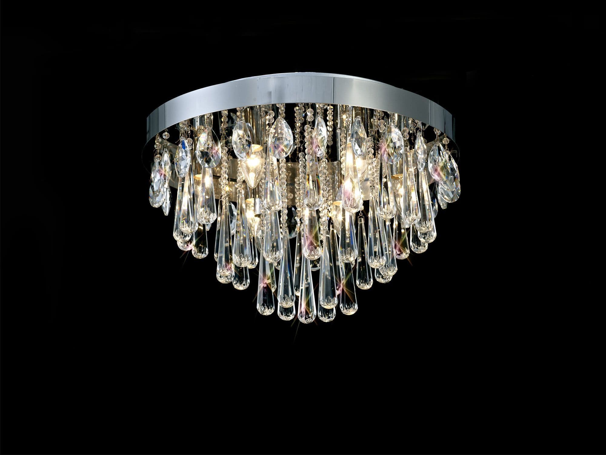 Jared Ceiling 10 Light E14 Polished Chrome/Crystal