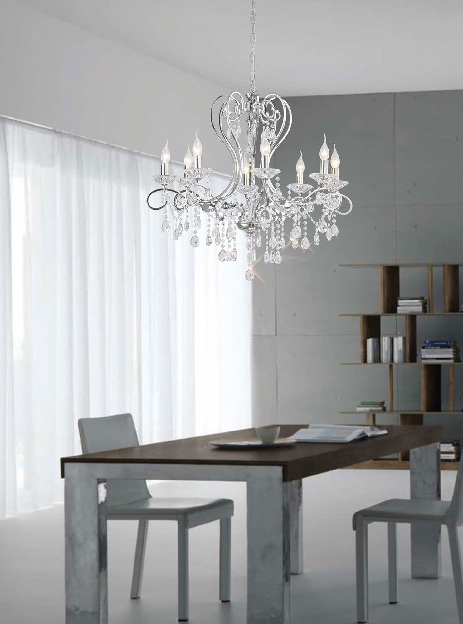 Jude Pendant 5 Light E14 French Gold/Crystal