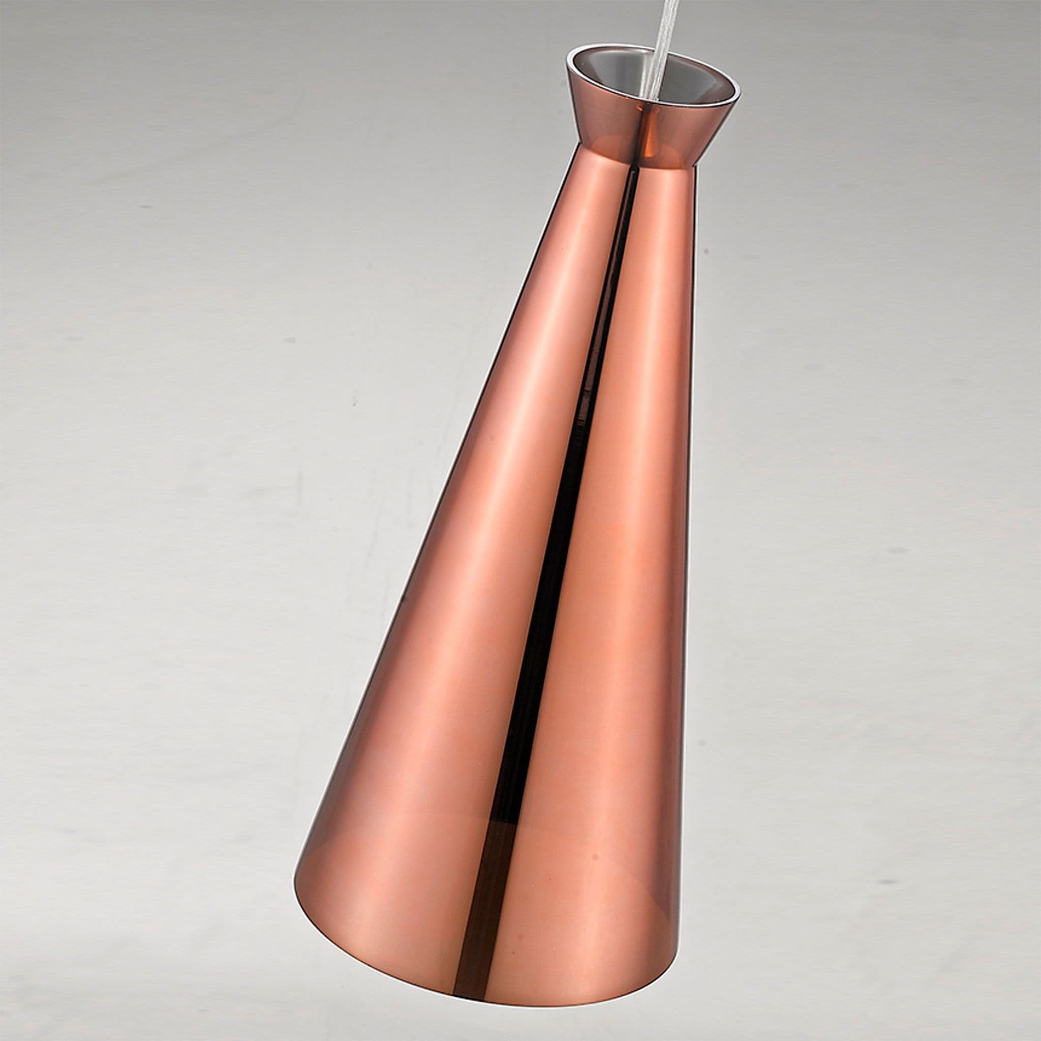 Lentish 1 Light Pendant Luminaire In Copper