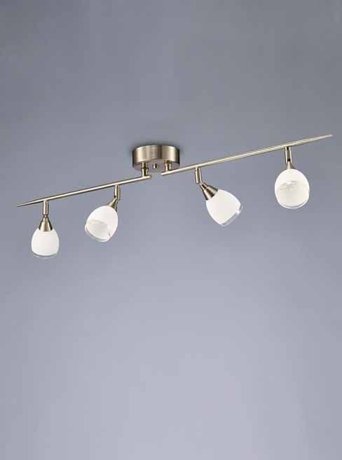 Lutina Satin Nickel 4 Light Ceiling Fitting GSBSPOT8974