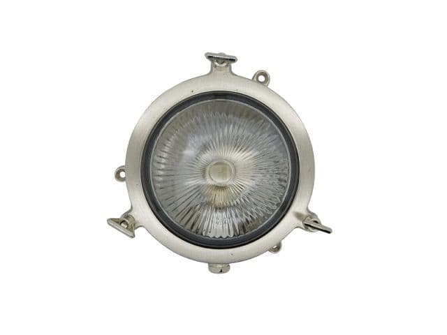 Plain Mini Porthole Bulkhead Satin Nickel