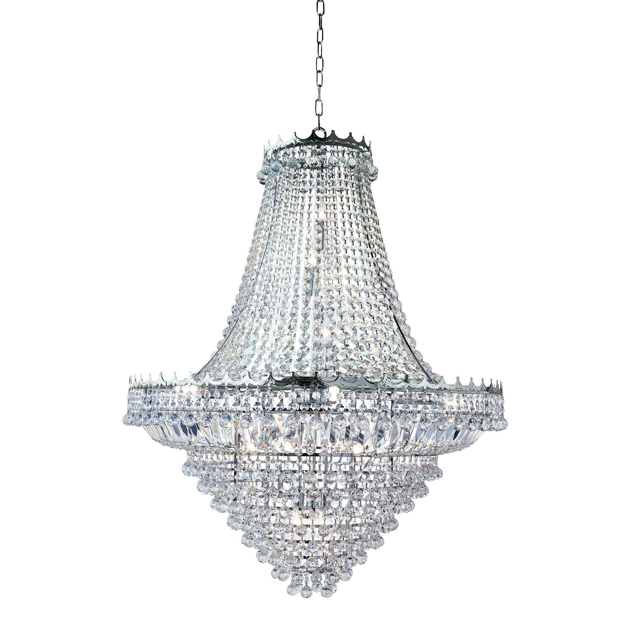 Versailles - 19Lt Dia 1022Cm Clear Crystal Chandelier Chrome Frame