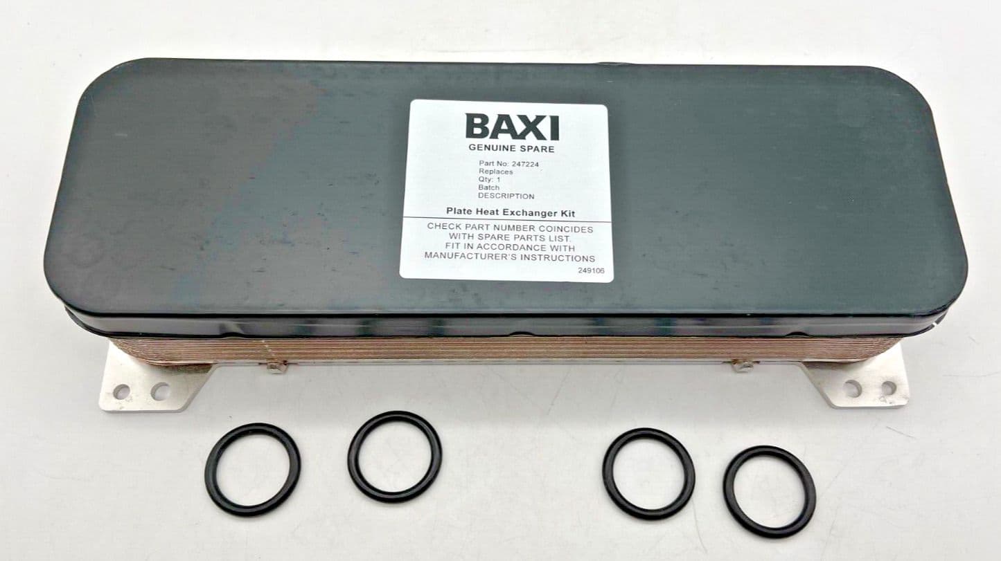 Baxi plate heat exchanger kit for Combi HE Genuine Baxi part 247224 ...